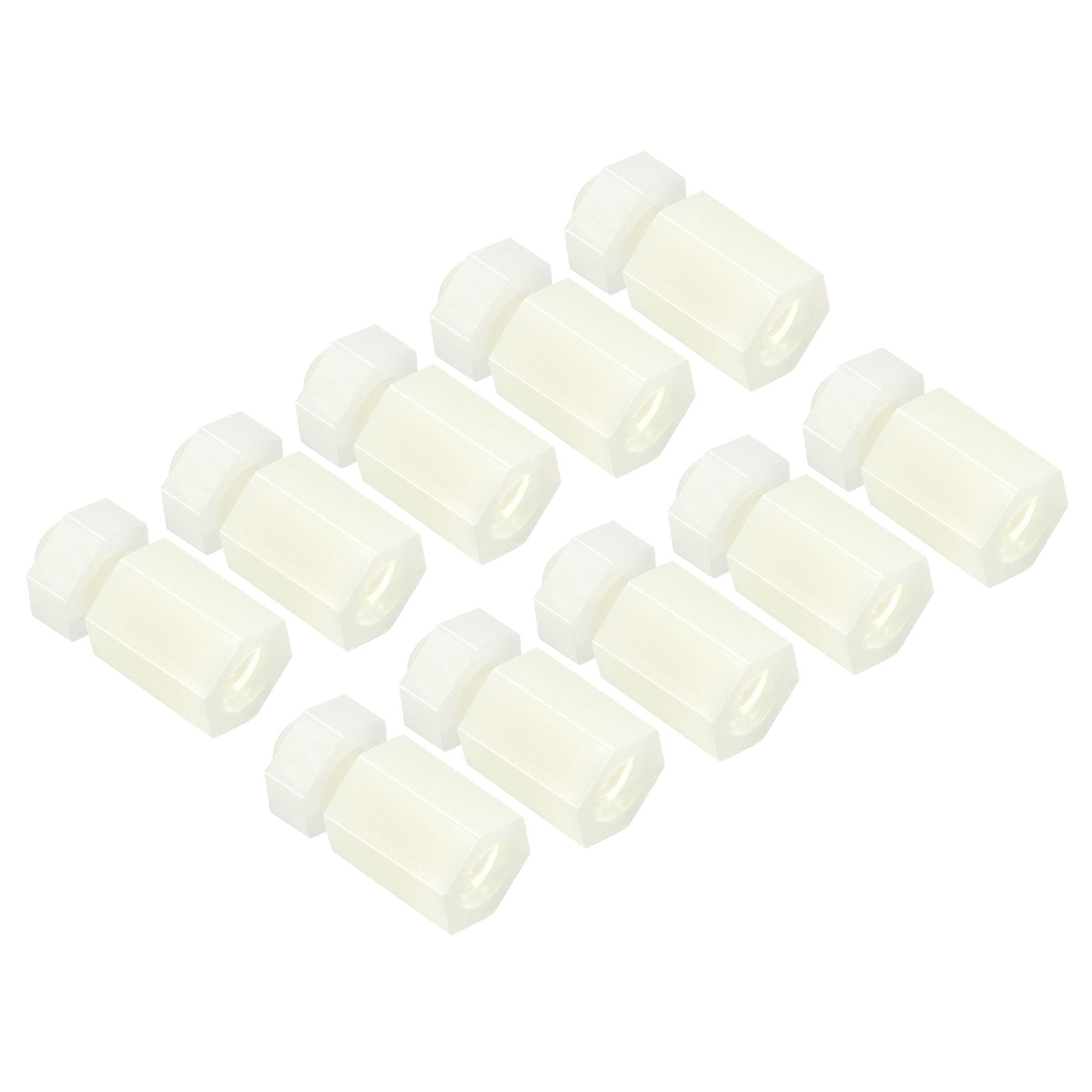 Uxcell M4x9+6mm Nylon Hex Spacer Standoffs PCB Standoff Screws Nuts ...