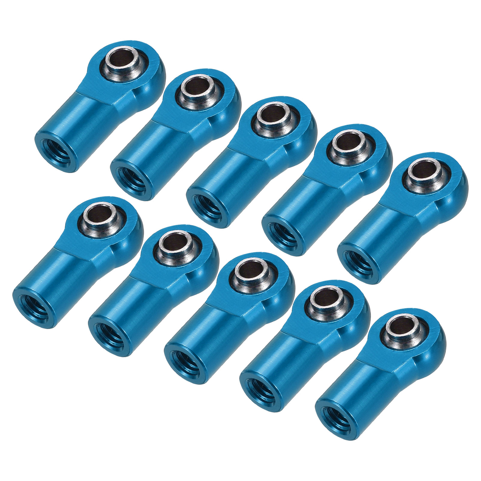 Uxcell M4xL20mm Lever Steering Linkage Tie Rod Ball Head Link Joint End Metal Blue for RC ...