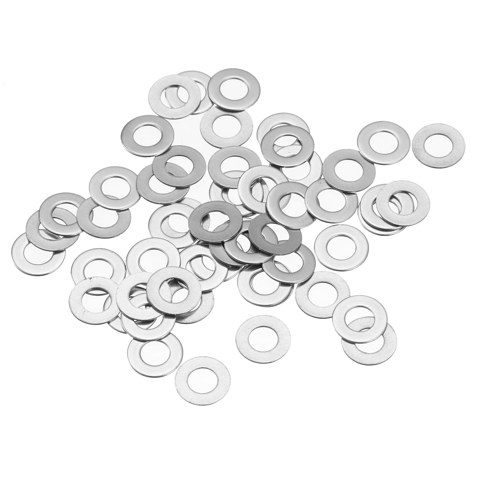 Uxcell M5 304 Stainless Steel Flat Washers, 5x10x0.5mm Ultra Thin Flat ...