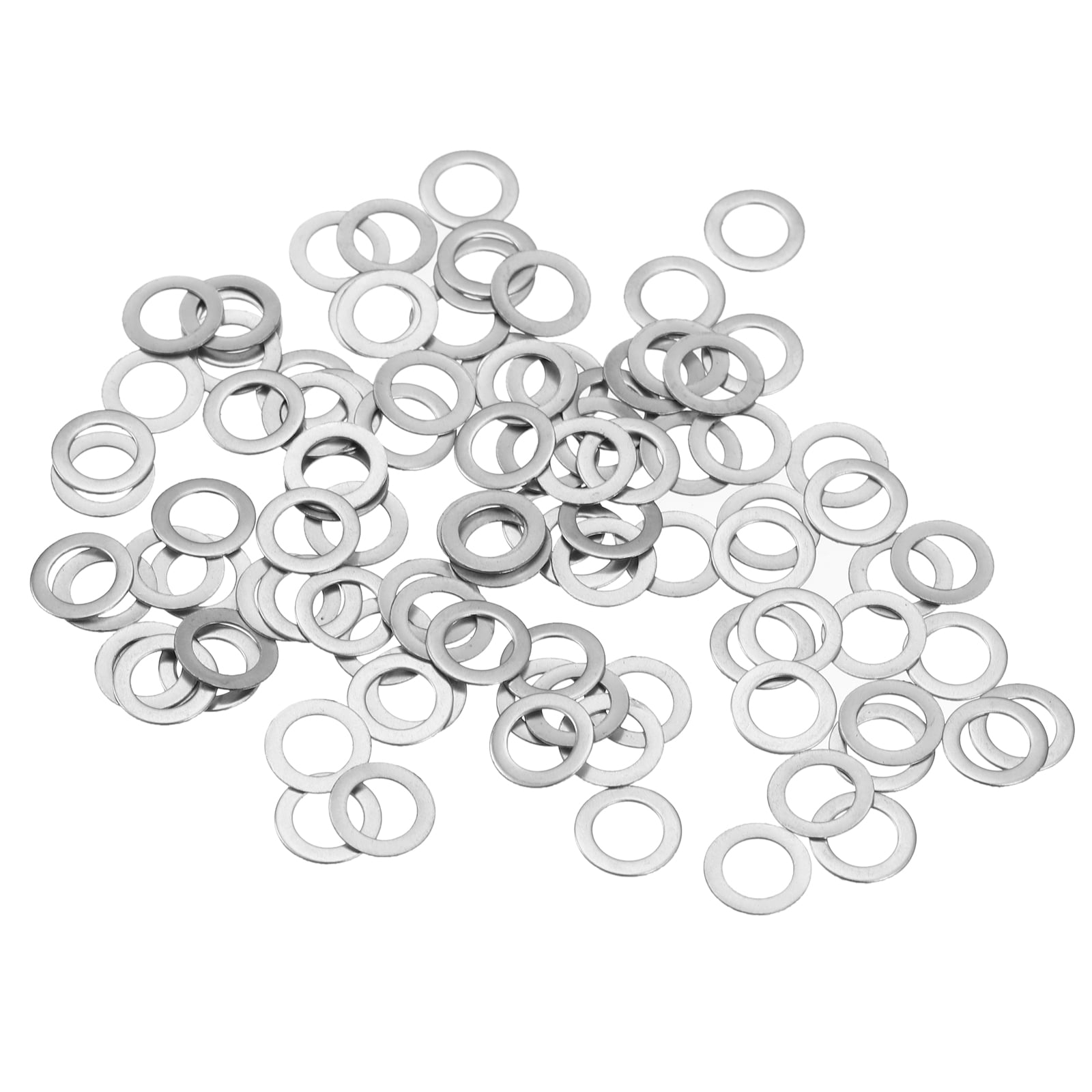 Uxcell M5 304 Stainless Steel Flat Washers, 5x8x0.1mm Ultra Thin Flat ...