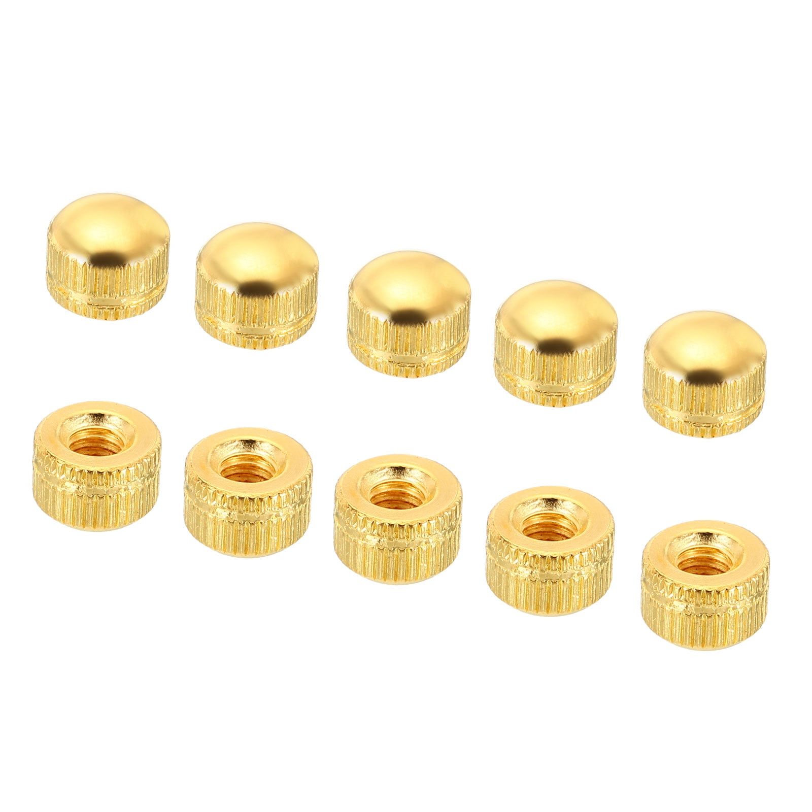 Uxcell M5 Acorn Cap Nut Bolt Cover Screw Caps Female Thread Knurled ...