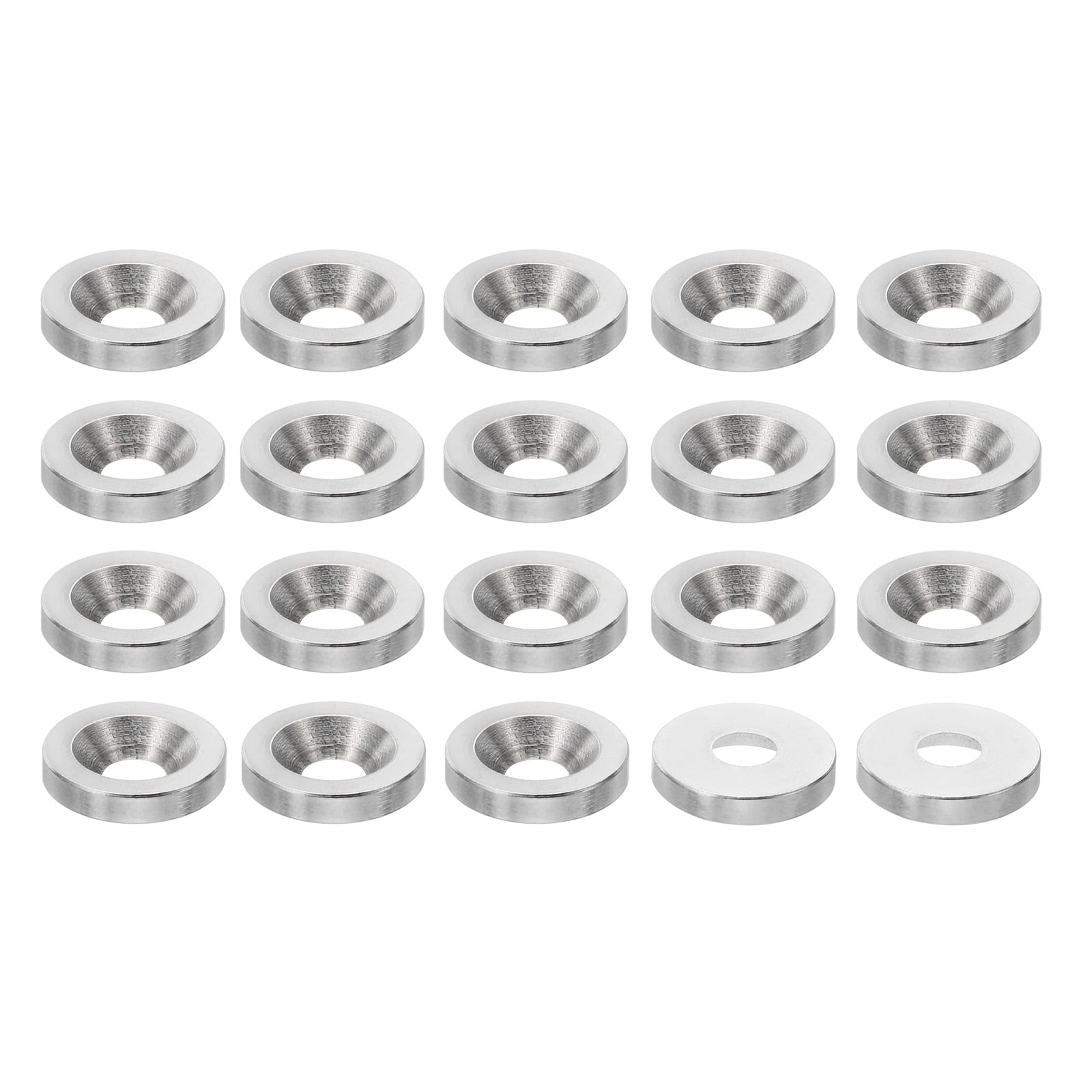 Uxcell M5 Finish Countersunk Washer 20pcs 16mmx3mm 304 Stainless Steel ...