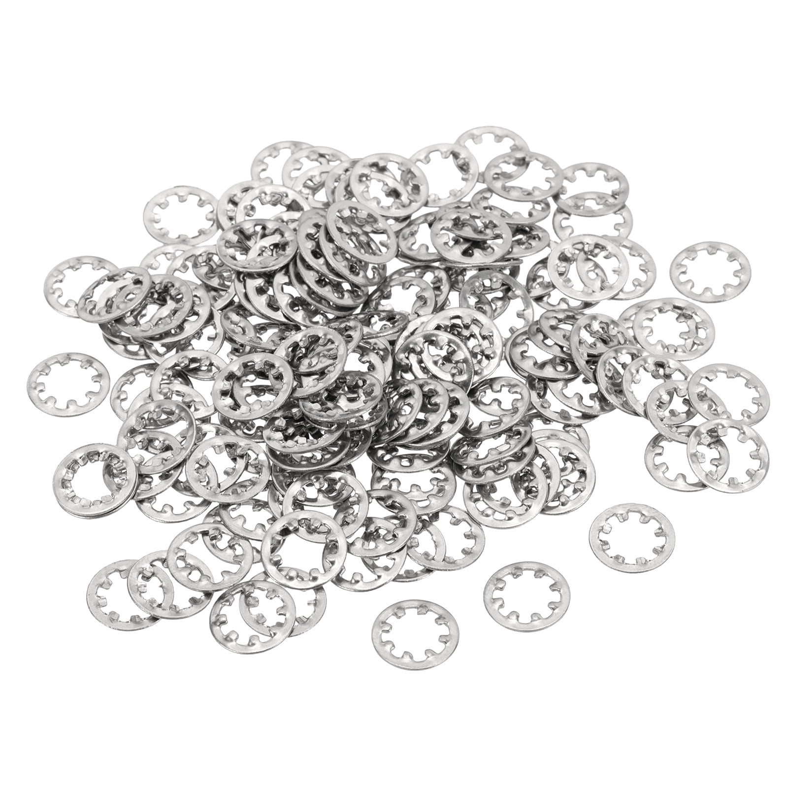 Uxcell M5 Internal Tooth Lock Washers, 150Pcs 304 Stainless Steel ...