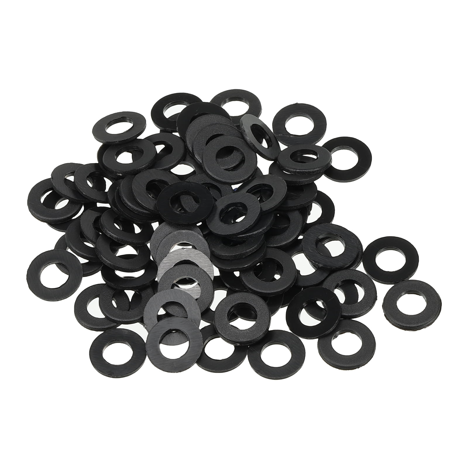 Uxcell M5 Nylon Flat Washer, 80 Pack 5mm ID 10mm OD 1mm Thick Sealing ...