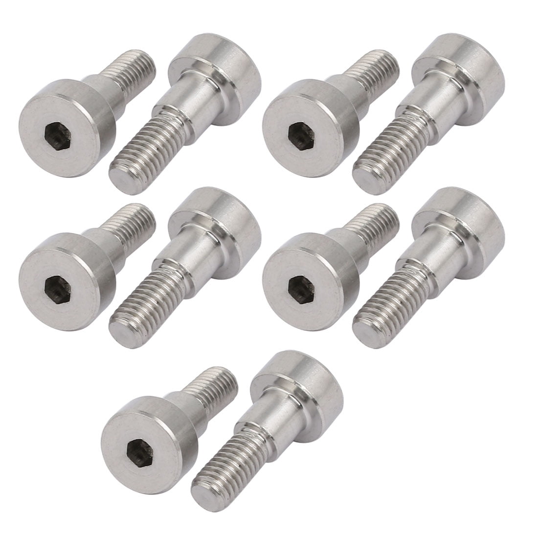 Uxcell M5 Thread Hex Socket Shoulder Bolt 6mm Shoulder Dia. 6mm ...