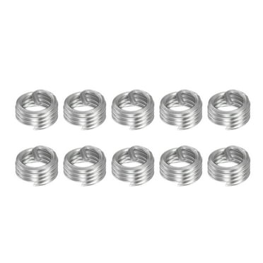 Uxcell M4 x 0.7 2D 8mm 304 Stainless Steel Wire Thread Insert Threaded ...