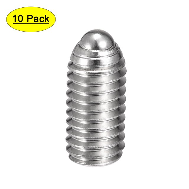 Uxcell M5 x 10mm 304 Stainless Steel Spring Hex Socket Ball Point Set Screws 10 Pack - Walmart.com