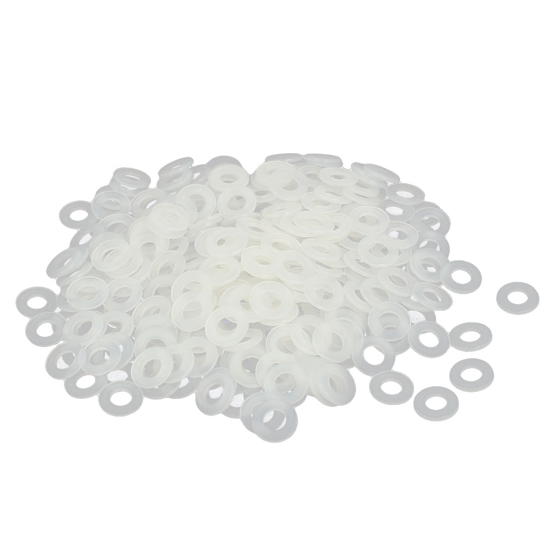 Uxcell M5 x 10mm x 1mm Nylon Flat Insulating Washers Spacers Fastener ...