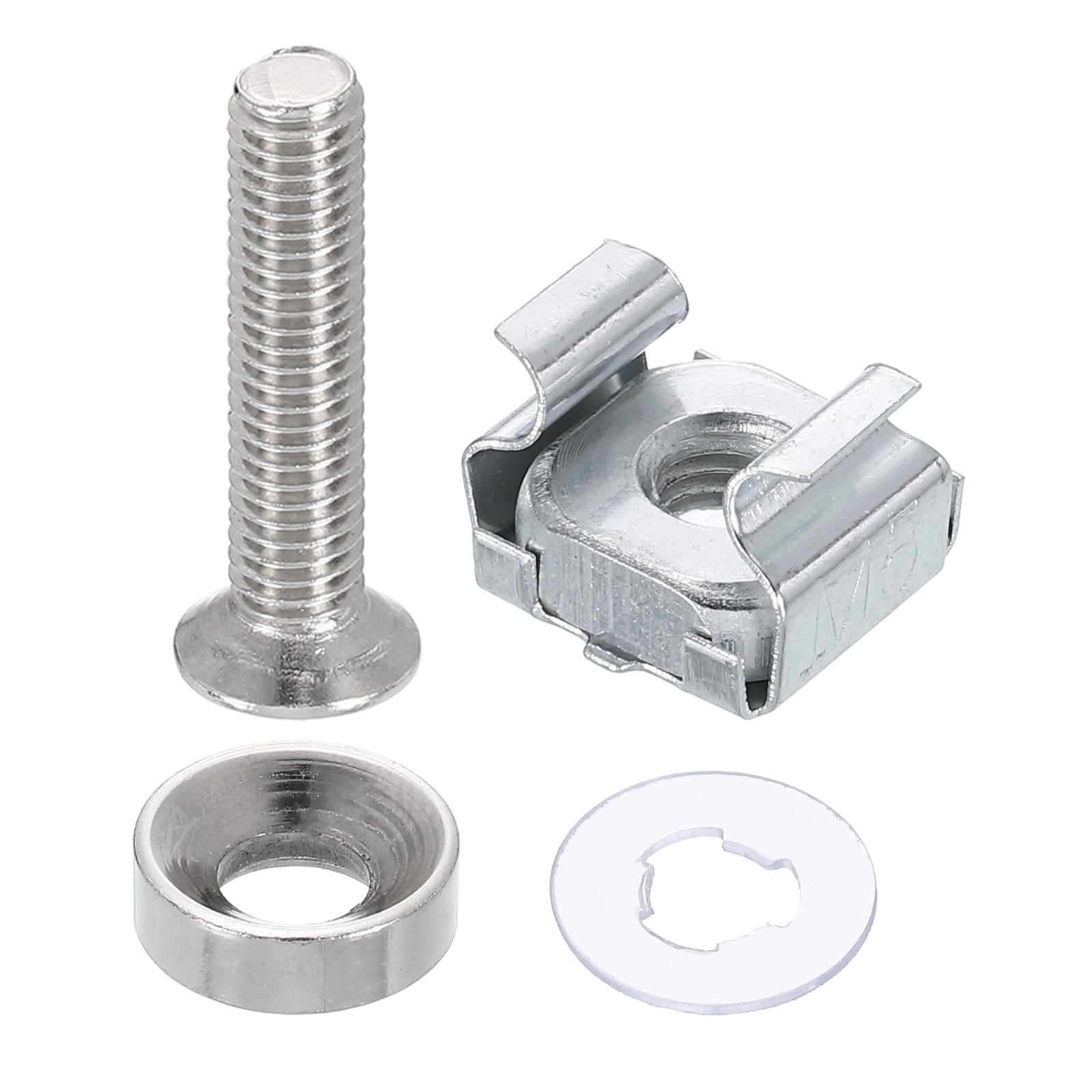 Uxcell M5 x 13mm Rack Mount Cage Nut, 50 Pcs Carbon Steel Rack Screws ...