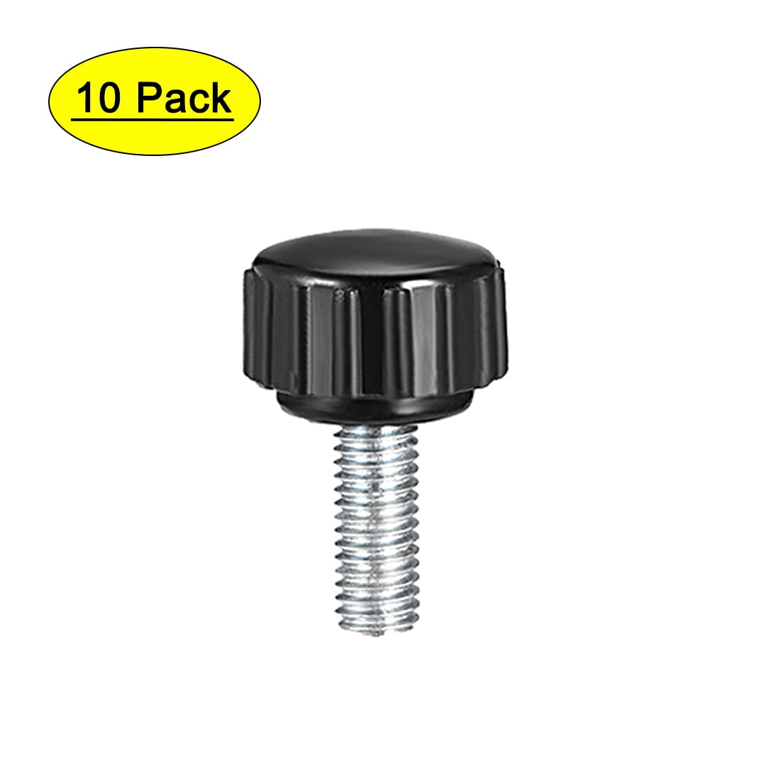 Uxcell M5 x 15mm Male Thread 16mm Round Head Knurled Clamping Knobs 10 ...