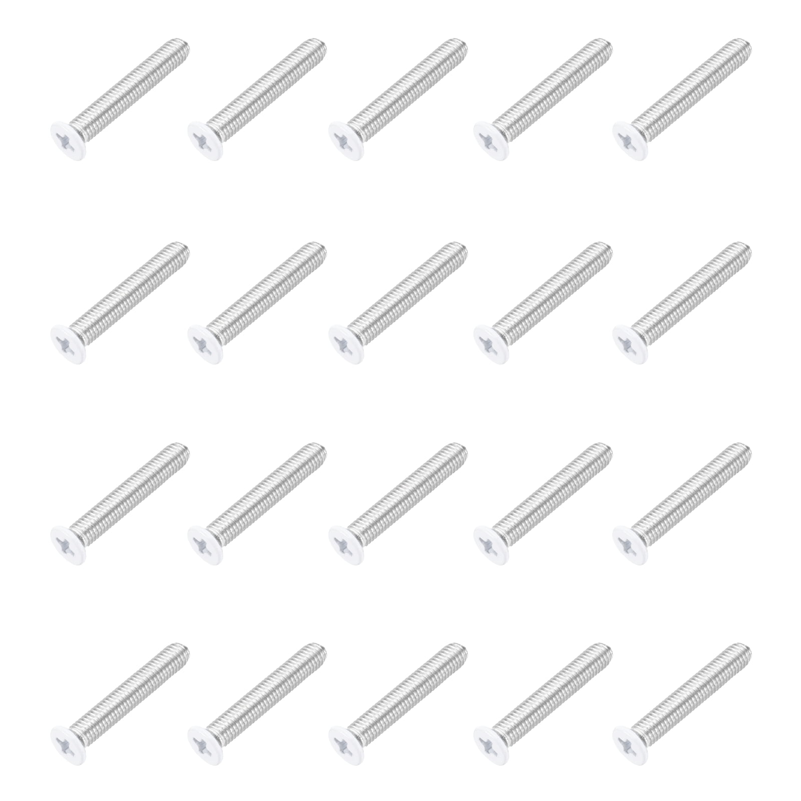 Uxcell M5 x 30mm Flat Countersunk Head Machine Screws 304 Stainless ...