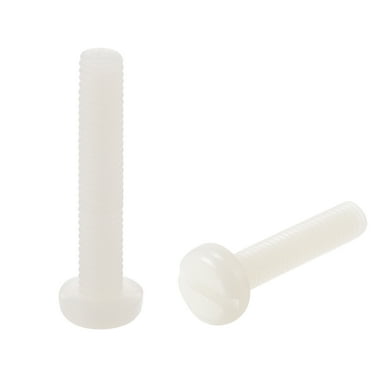 Uxcell 20 Pairs Nylon Screw Nut Assortment, M5x20mm Slotted Pan Head ...