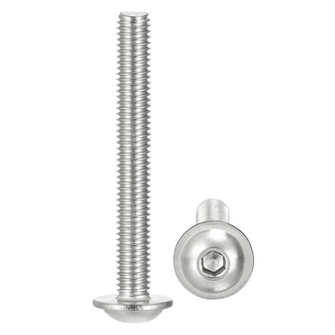 Flanged Button Head Socket Cap Screws, 50 Pack M3x10mm 304 Stainless ...