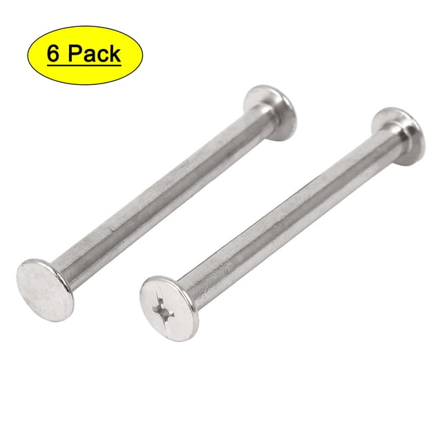 Uxcell M5 x 50mm Metal Albums Chicago Binding Screws Posts Interscrews ...