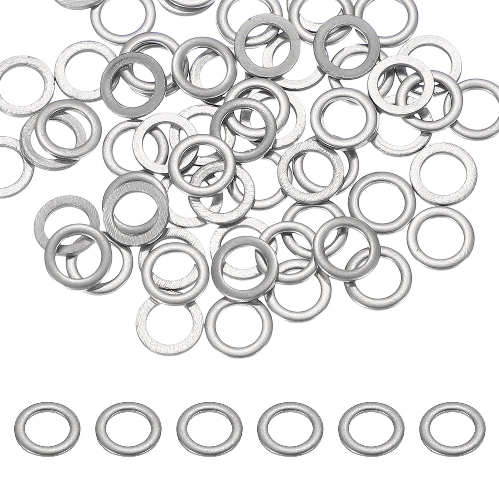 Uxcell M5 x 8mm Metal Screw Washers Set, 66Pcs 304 Stainless Steel Flat ...