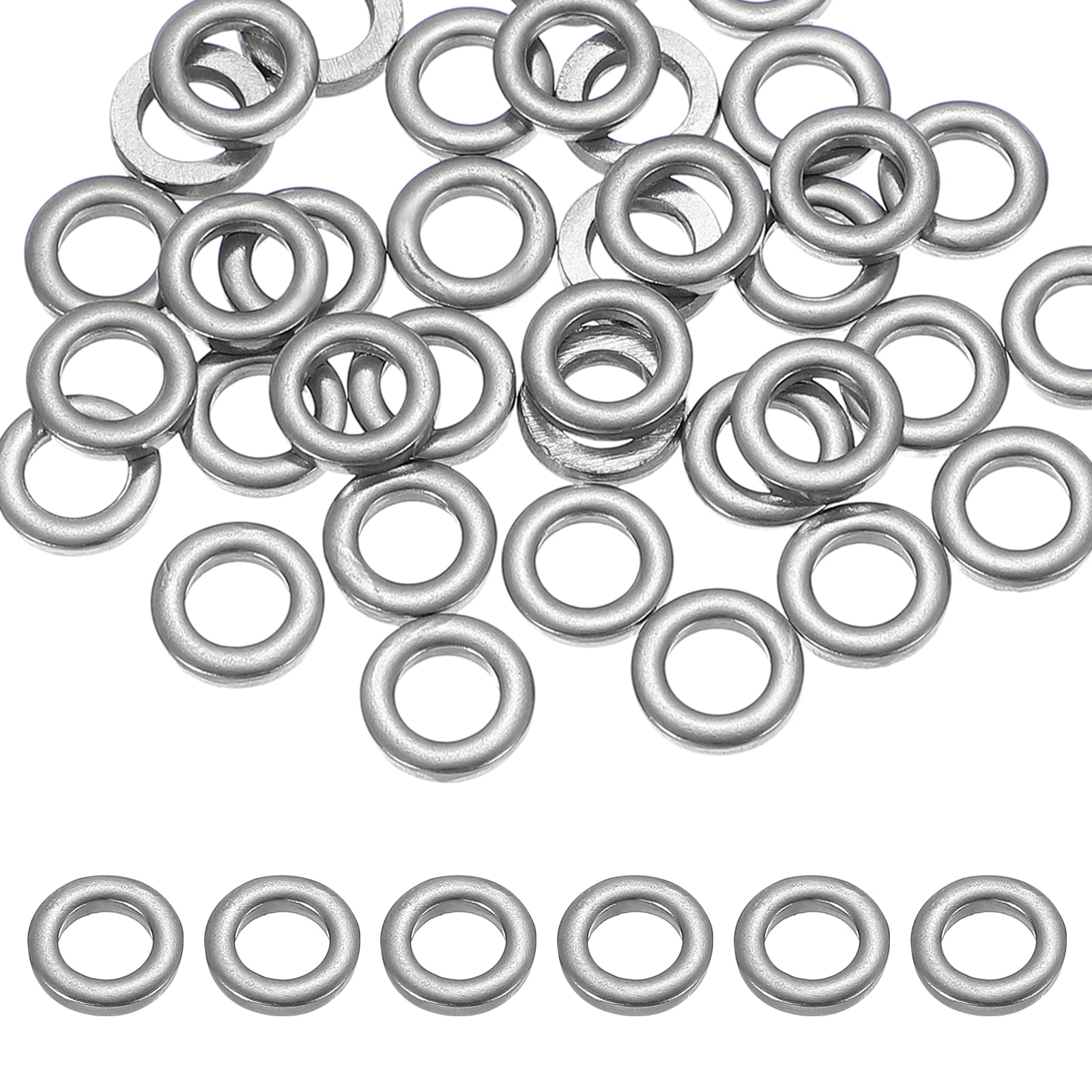 Uxcell M5 x 9mm Metal Screw Washers Set, 36Pcs 304 Stainless Steel Flat ...
