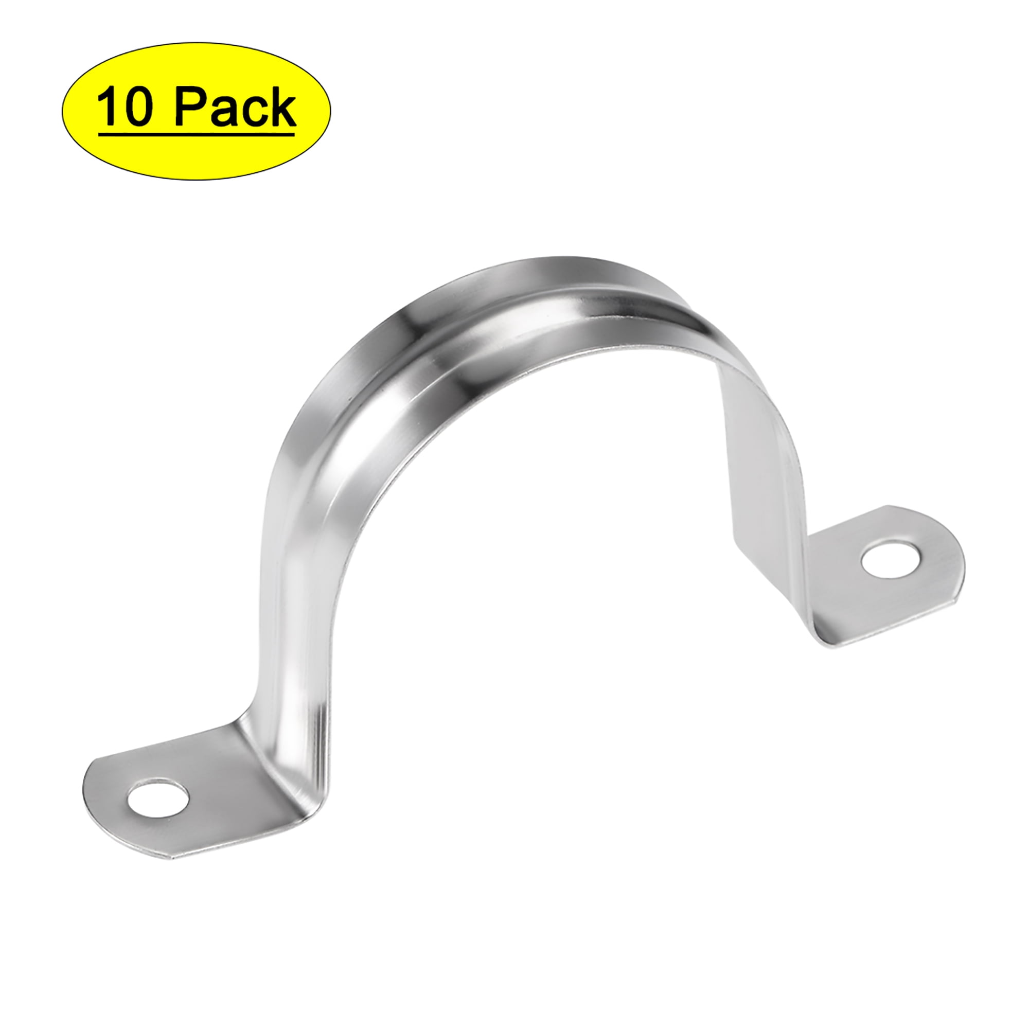 Uxcell M50 U Shaped Conduit Clamp Saddle Strap Tube Pipe Clip Stainless ...