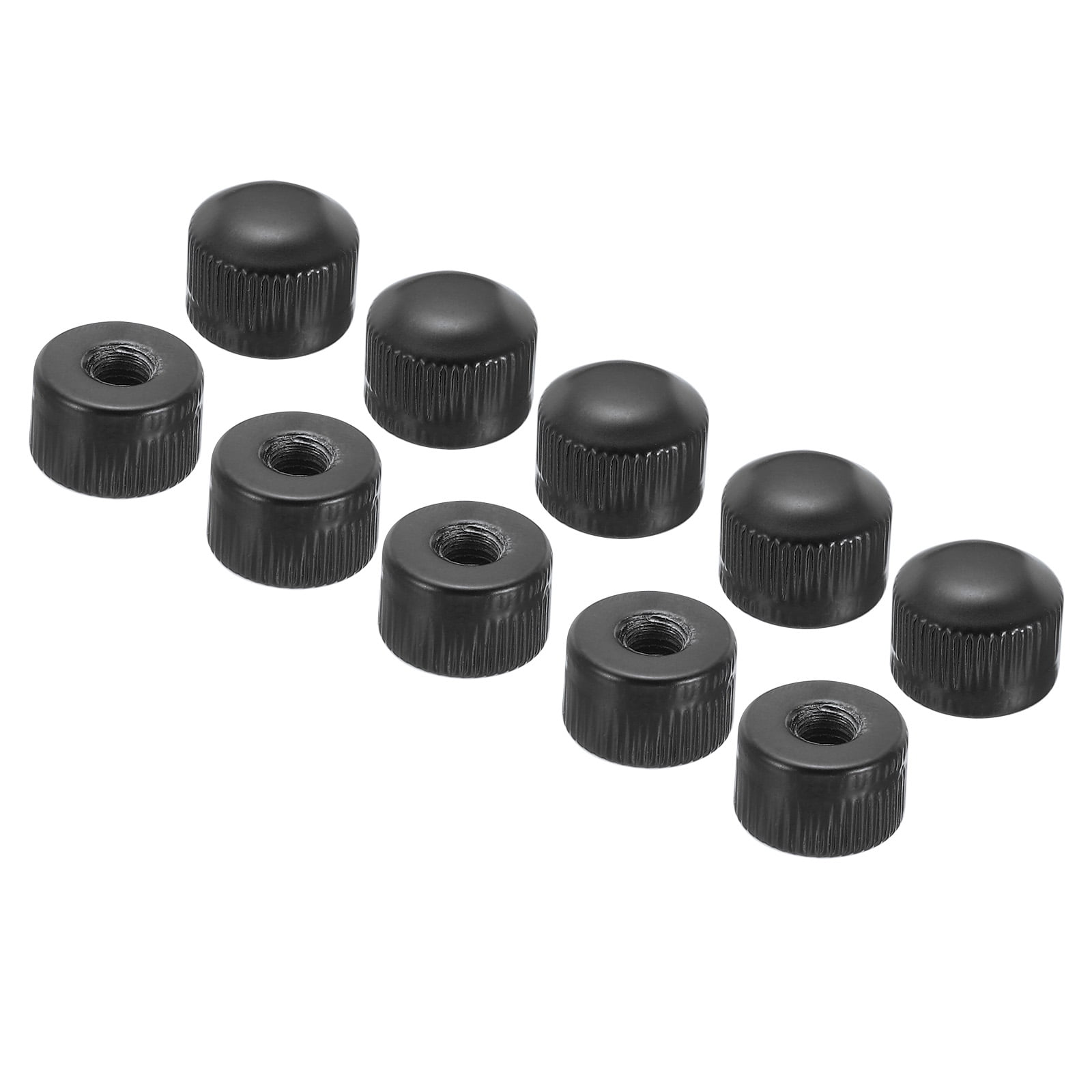 Uxcell M5x0.8 Cap Nut, 25 Pcs Acorn Nut Screw Knob Cap Insert Bolt ...