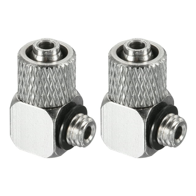 Uxcell M5x0.8 Compression Fitting Connector Male Thread Push to Quick ...