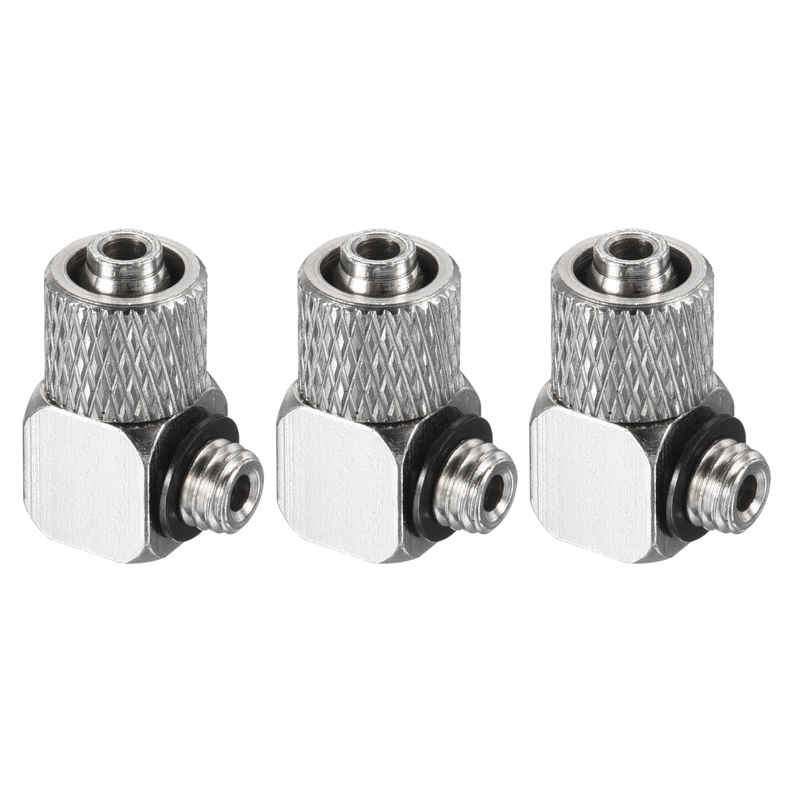 Uxcell M5x0.8 Compression Fitting Connector Male Thread Push to Quick ...