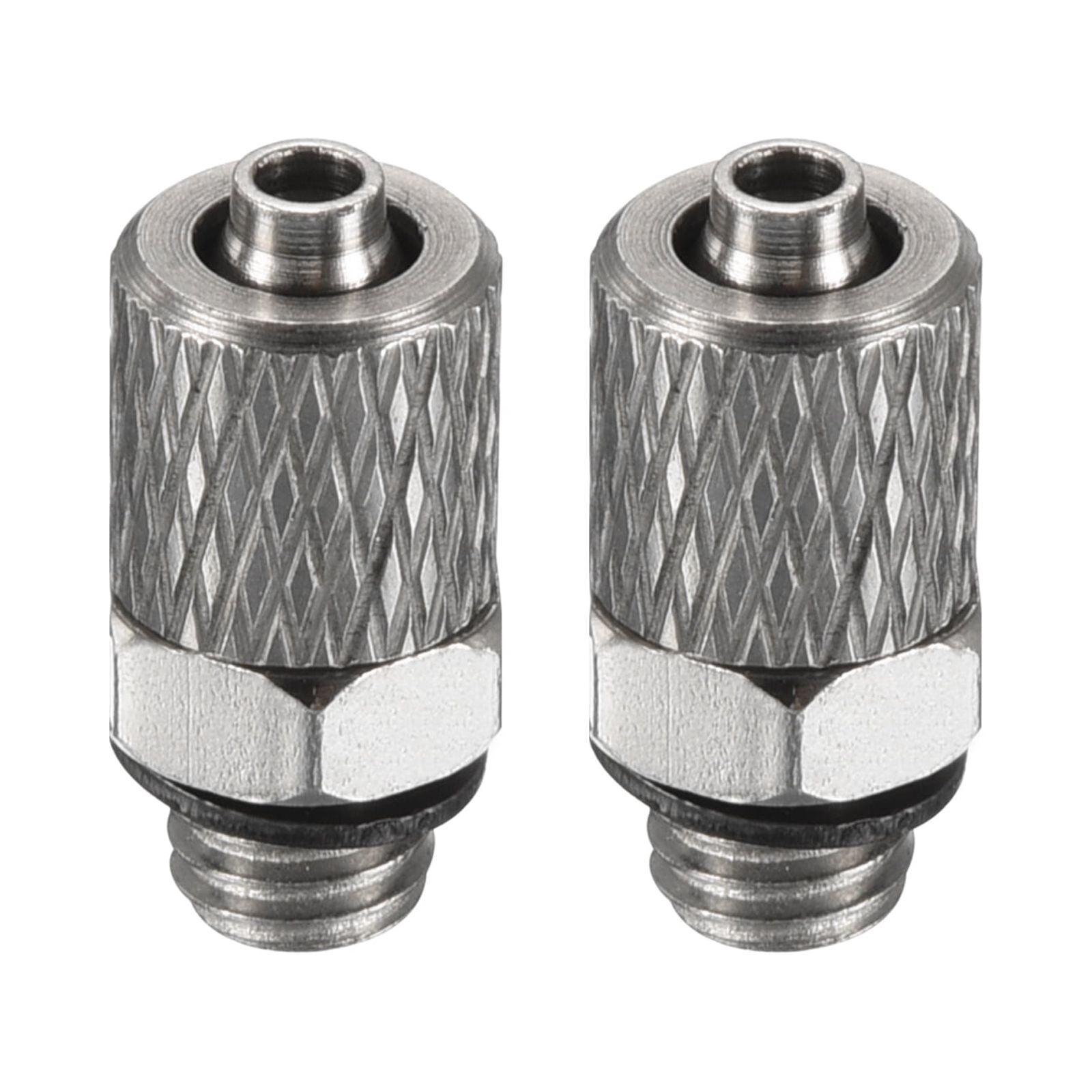 Uxcell M5x0.8 Compression Fitting Connector Male Thread Push to Quick ...