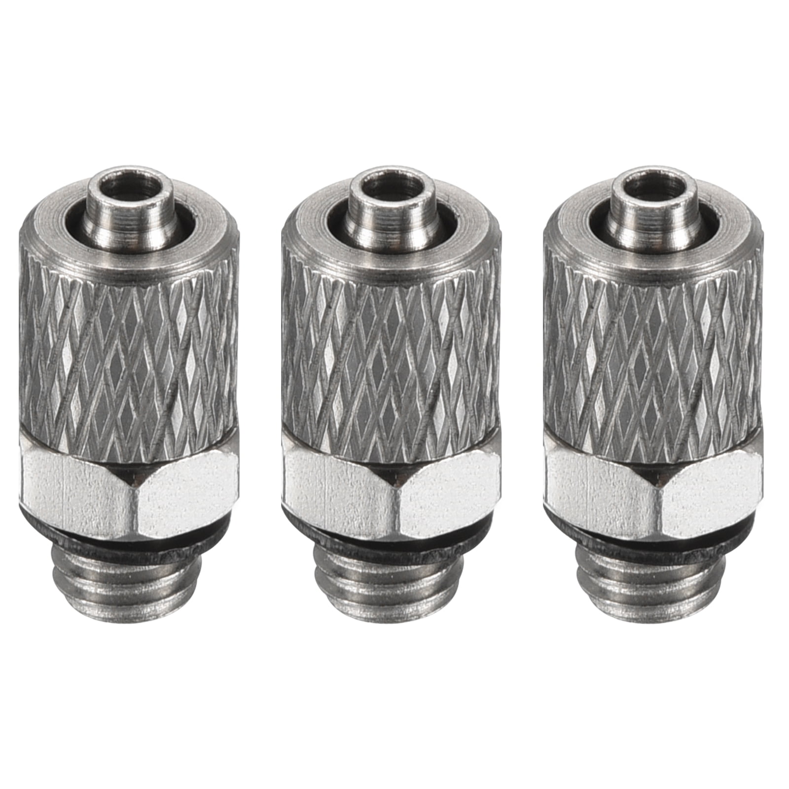 Uxcell M5x0.8 Compression Fitting Connector Male Thread Push to Quick Connect Air Tube Hose ...