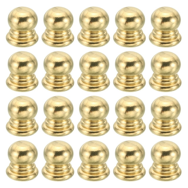 Uxcell M5x0.8 Thread Brass Cap Nuts Knob, 20 Pack Lamp Finial ...