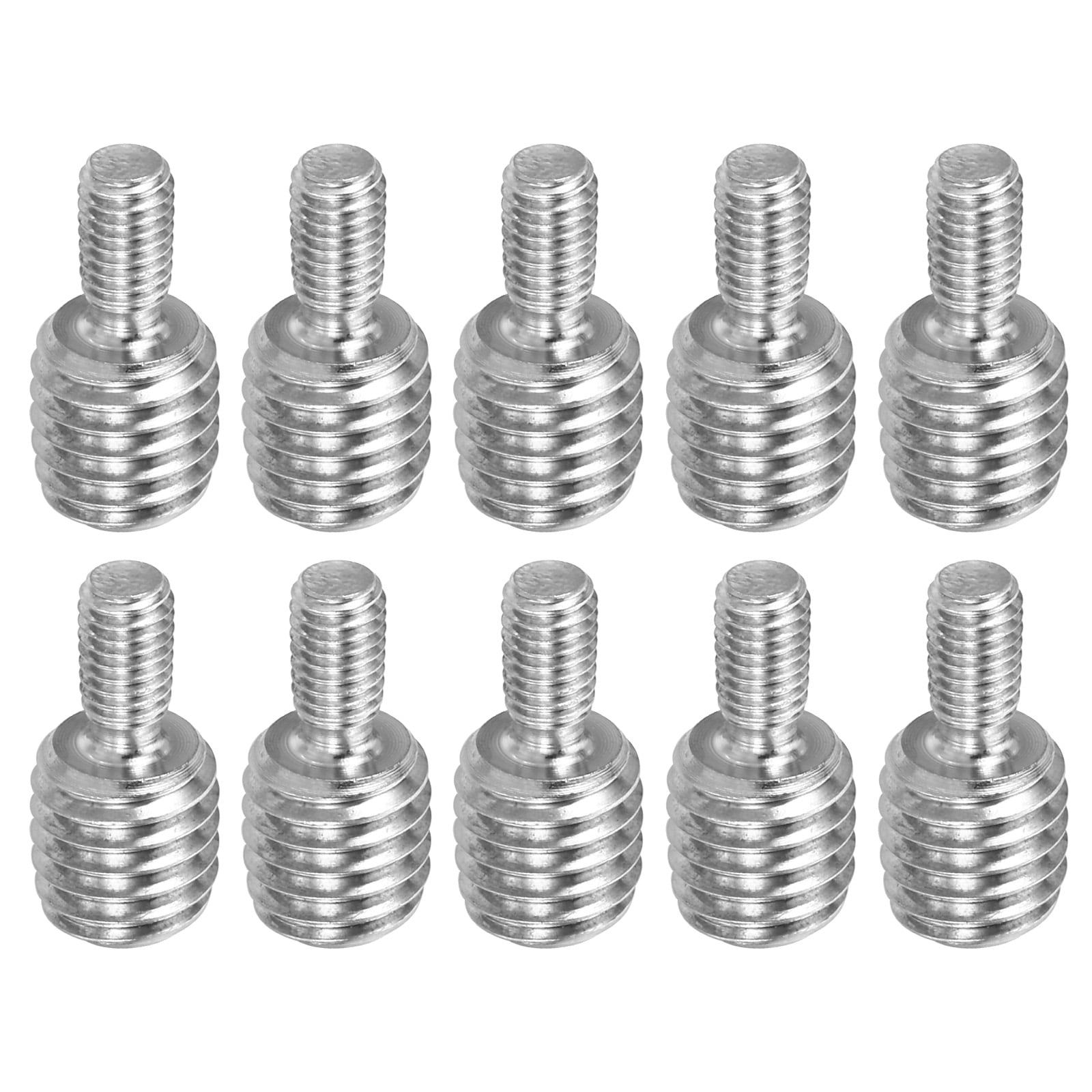 Uxcell M5x0.8 to M10x1.5 Double End Threaded Stud Screw Bolt 304 ...