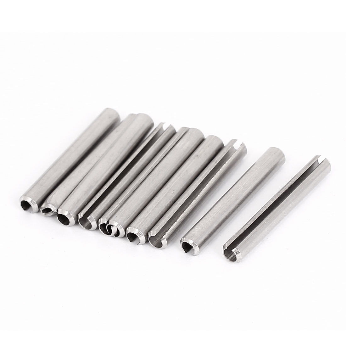 Uxcell M5x1.57" Stainless Steel Split Spring Roll Dowel Pins Fasteners ...
