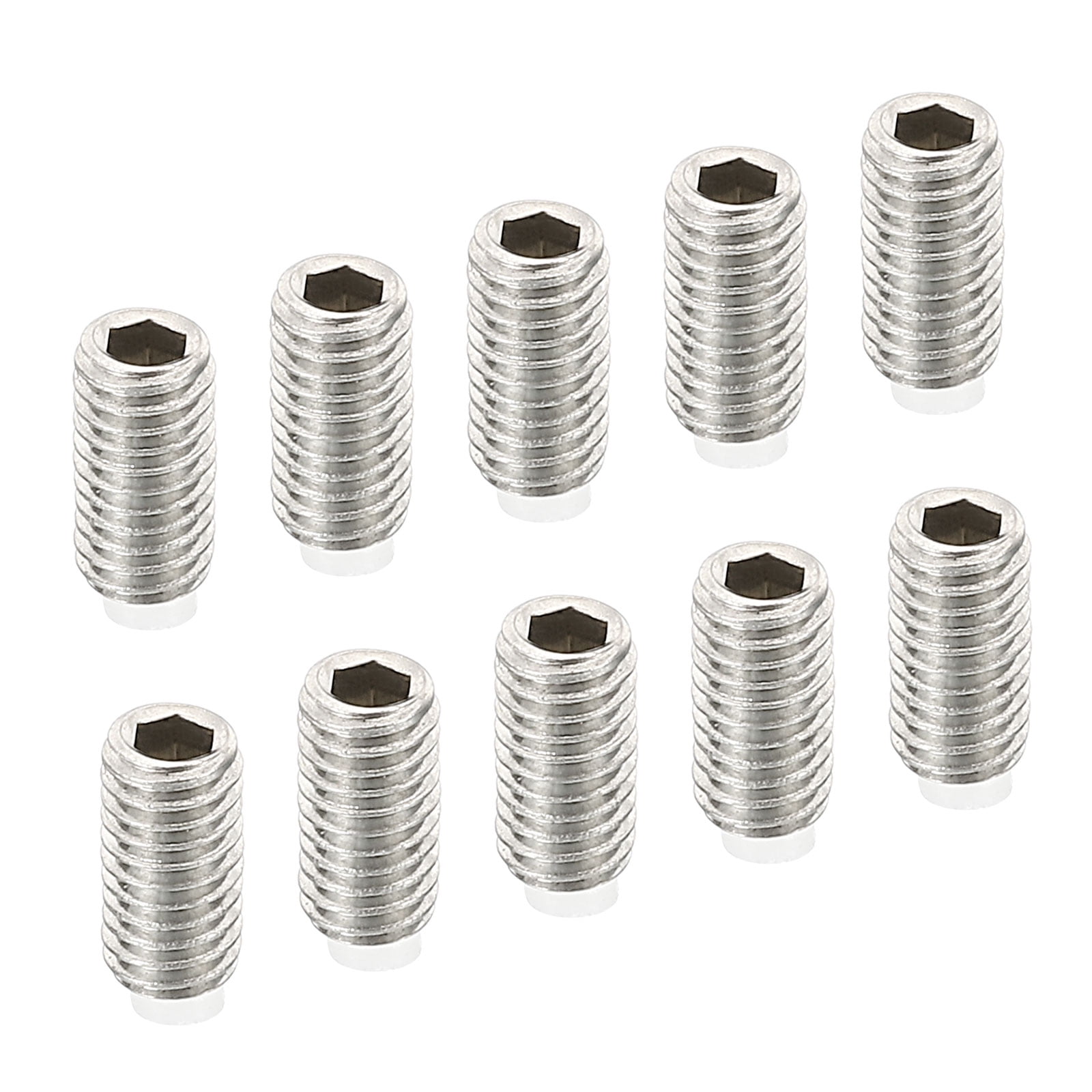 Uxcell M5x10mm 304 Stainless Steel Grub Screw Metric Hex Socket Head ...