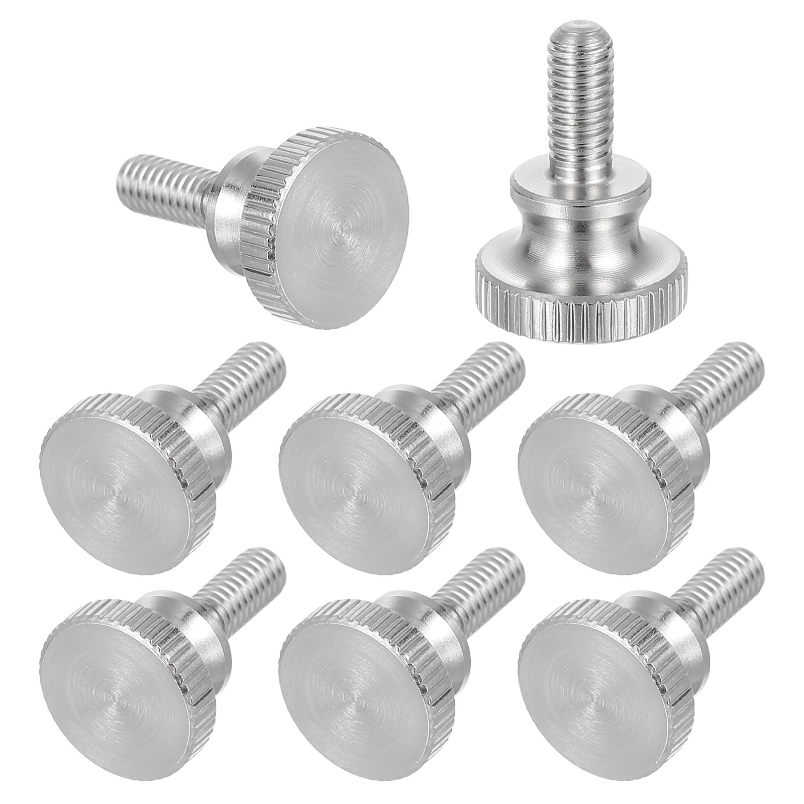 Uxcell M5x10mm Knurled Thumb Screws, 304 Stainless Steel Diamond Head Thumb Screws Metric ...