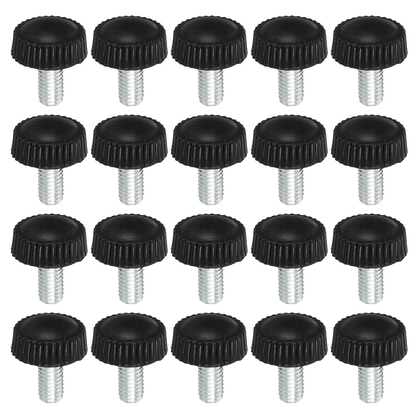 Uxcell M5x10mm Knurled Thumb Screws Clamping Screws Knobs Grip Bolts Fasteners for Furniture ...