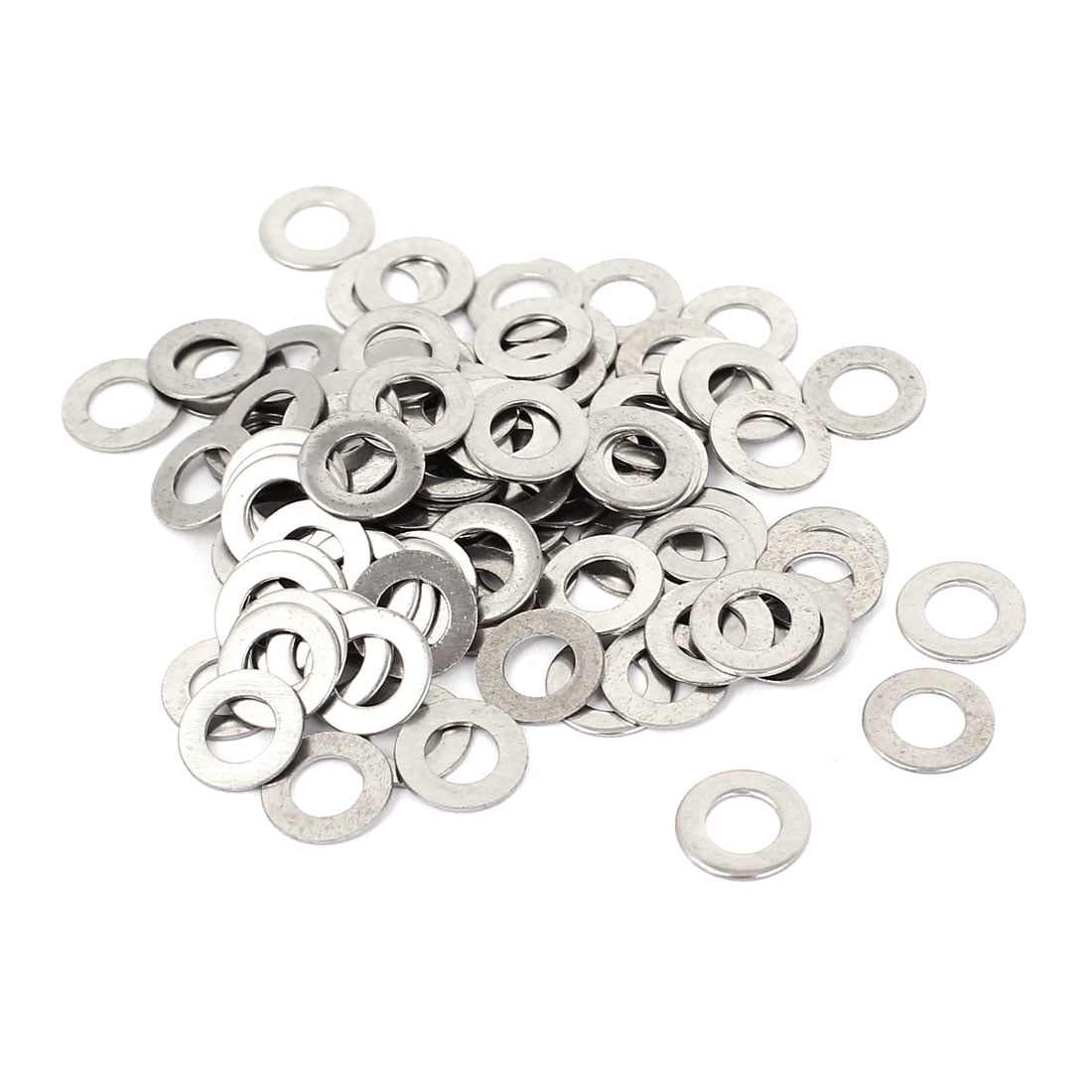 Uxcell M5x10mmx0.5mm Stainless Steel Round Flat Washer for Bolt Screw ...