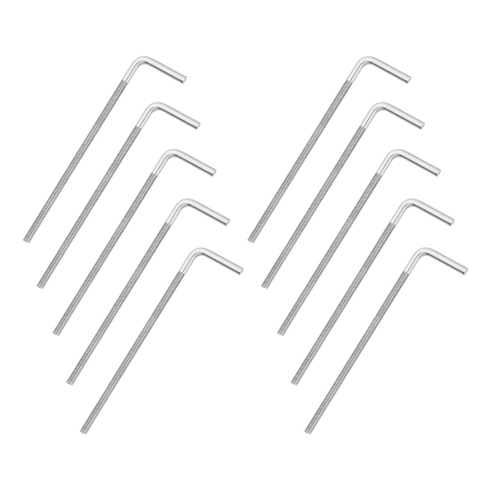 Uxcell M5x120mm 7/L-Shaped Right Angle Bolt Screw, 304 Stainless Steel ...