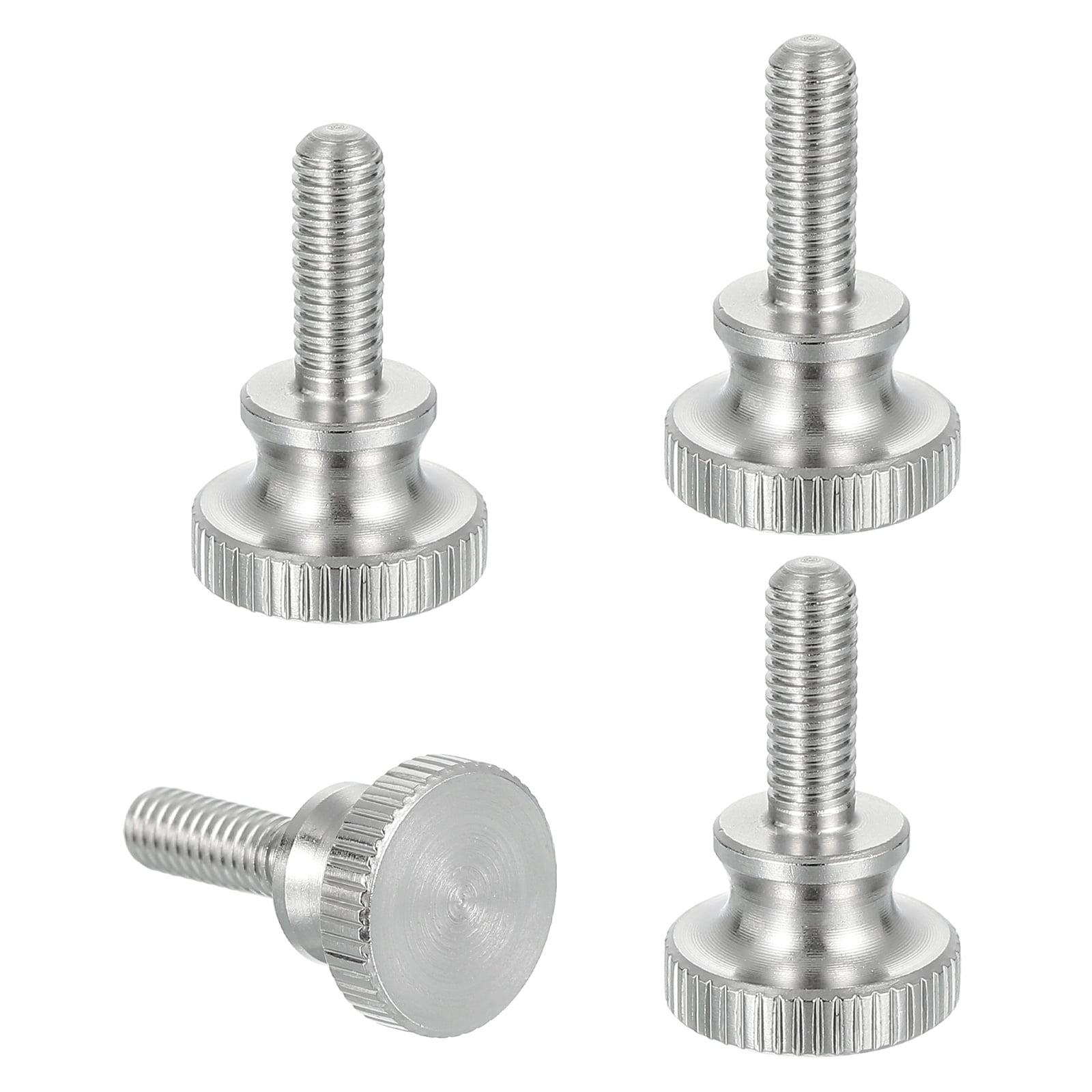 Uxcell M5x12mm Knurled Thumb Screws, 304 Stainless Steel Diamond Head ...