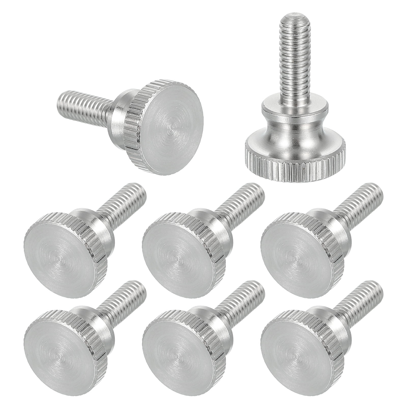 Uxcell M5x12mm Knurled Thumb Screws, 304 Stainless Steel Diamond Head Thumb Screws Metric ...