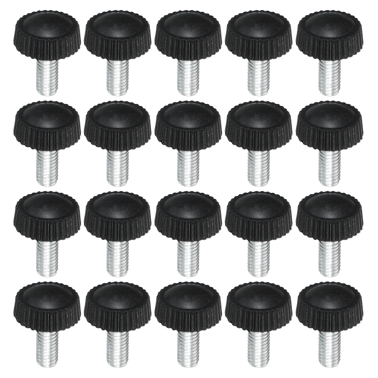 Uxcell M5x12mm Knurled Thumb Screws Clamping Screws Knobs Grip Bolts ...