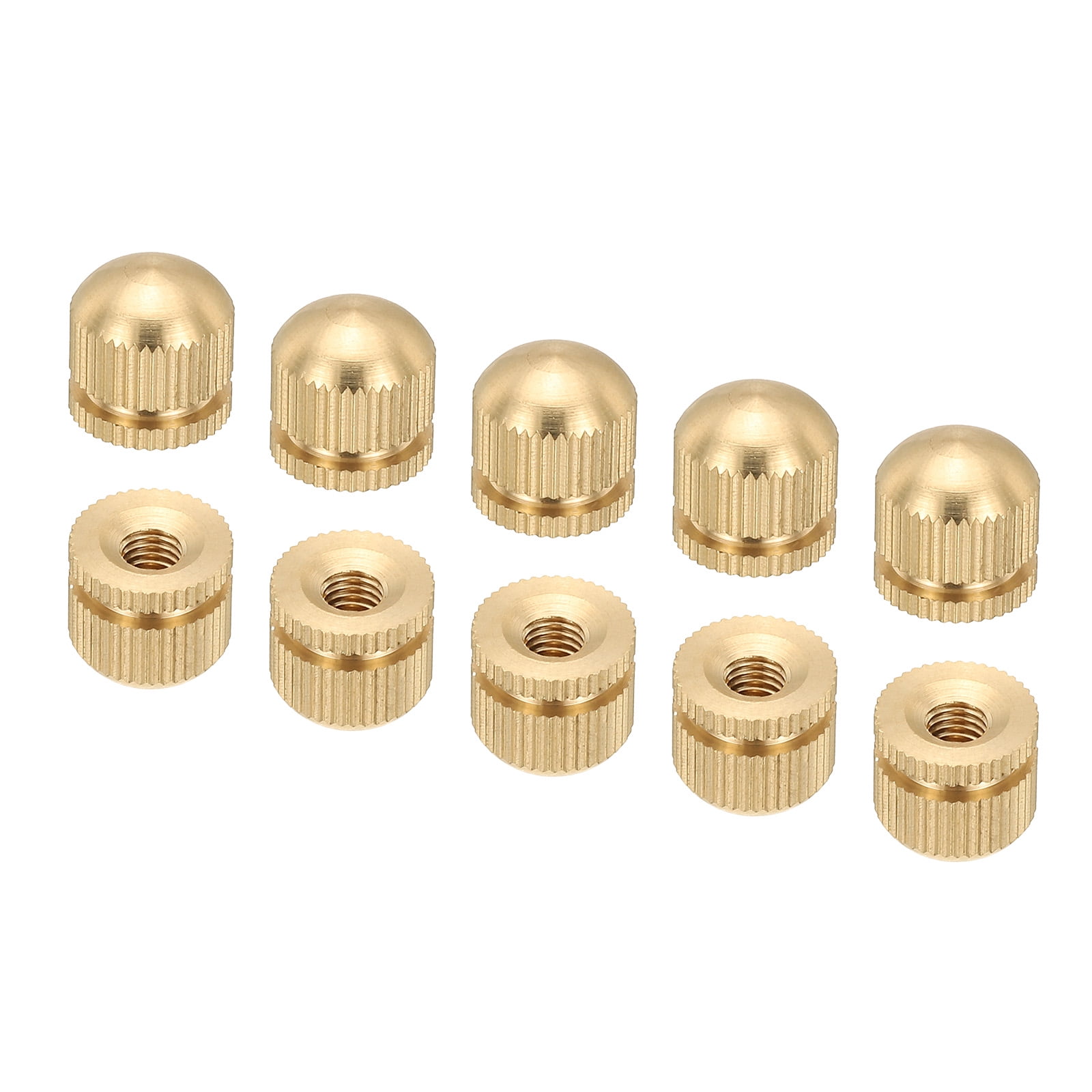 Uxcell M5x12x12mm Cap Nut, 15 Pack Acorn Nut Screw Knob Cap Insert ...