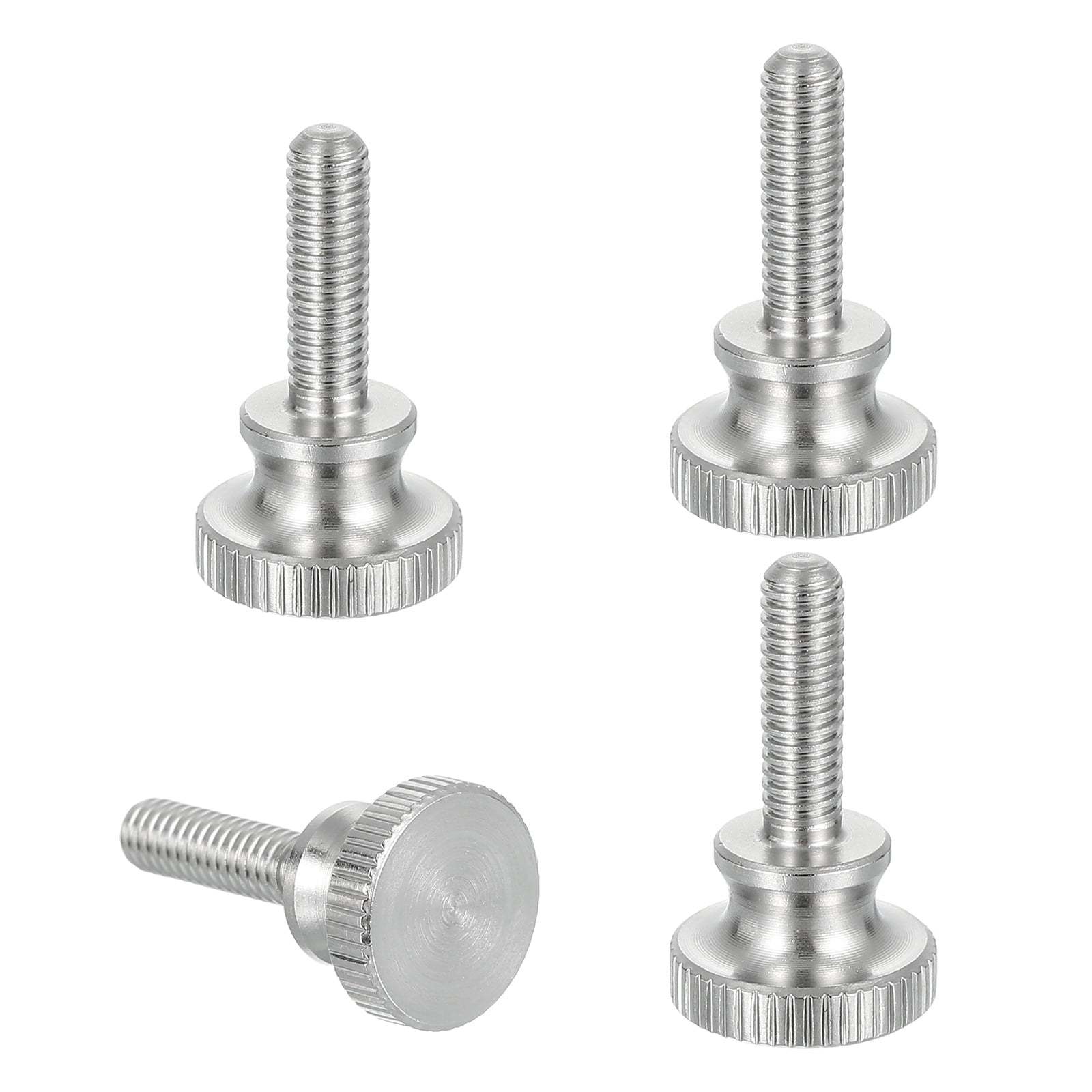 Uxcell M5x14mm Knurled Thumb Screws, 304 Stainless Steel Diamond Head ...