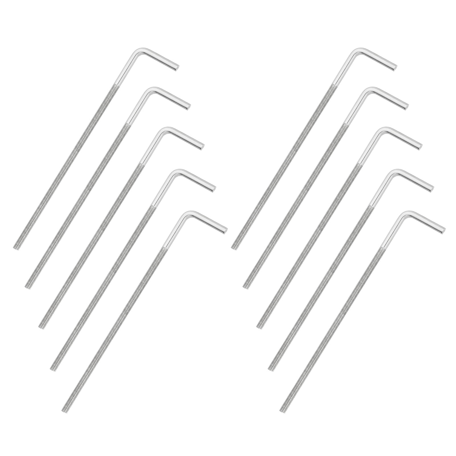 Uxcell M5x150mm 7/L-Shaped Right Angle Bolt Screw, 304 Stainless Steel ...