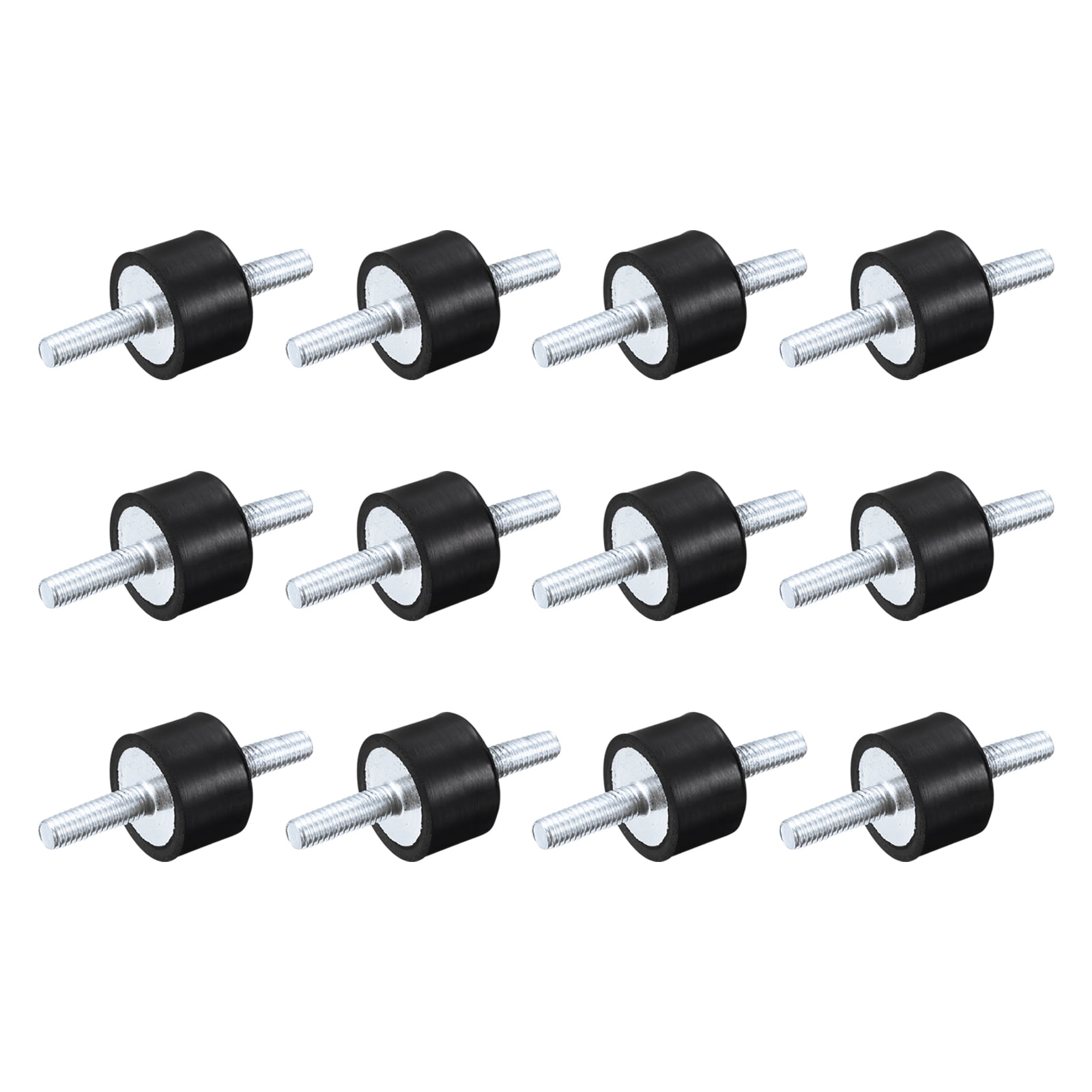 Uxcell M5x15mm Rubber Mounts, 12 Pack Anti Isolator Studs Shock ...