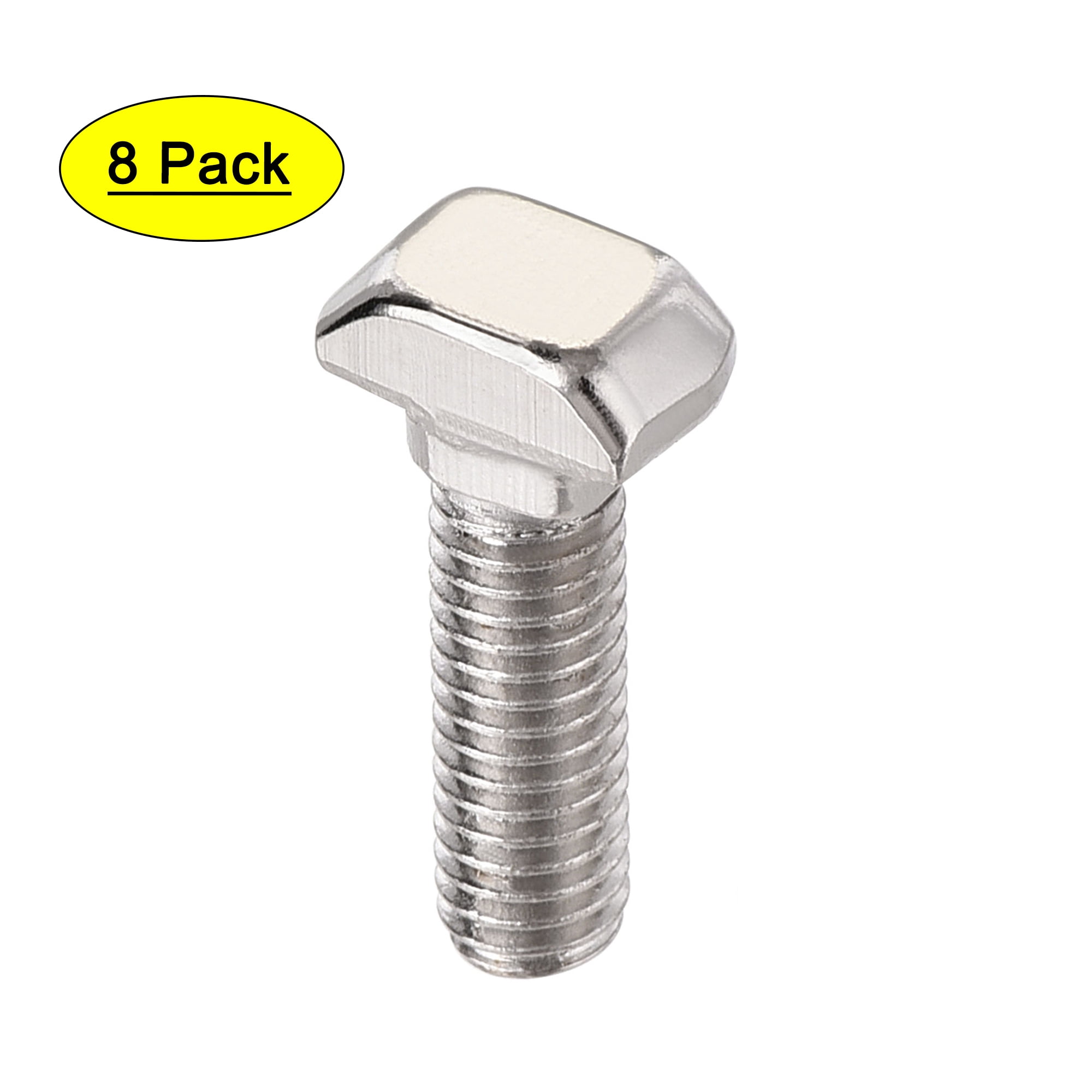 Uxcell M5x16mm T-Slot Drop-in Stud Sliding Bolt Carbon Steel 8 Pack ...