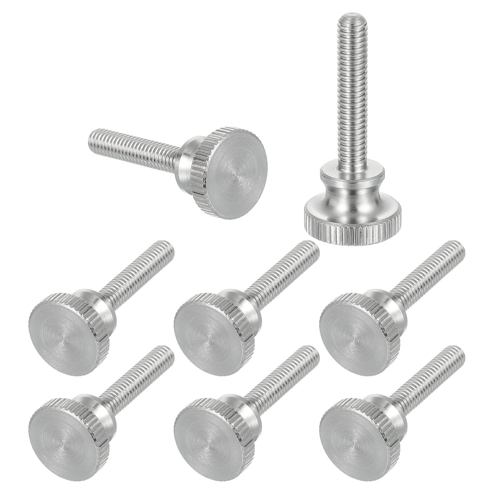 Uxcell M5x20mm Knurled Thumb Screws, 304 Stainless Steel Diamond Head ...