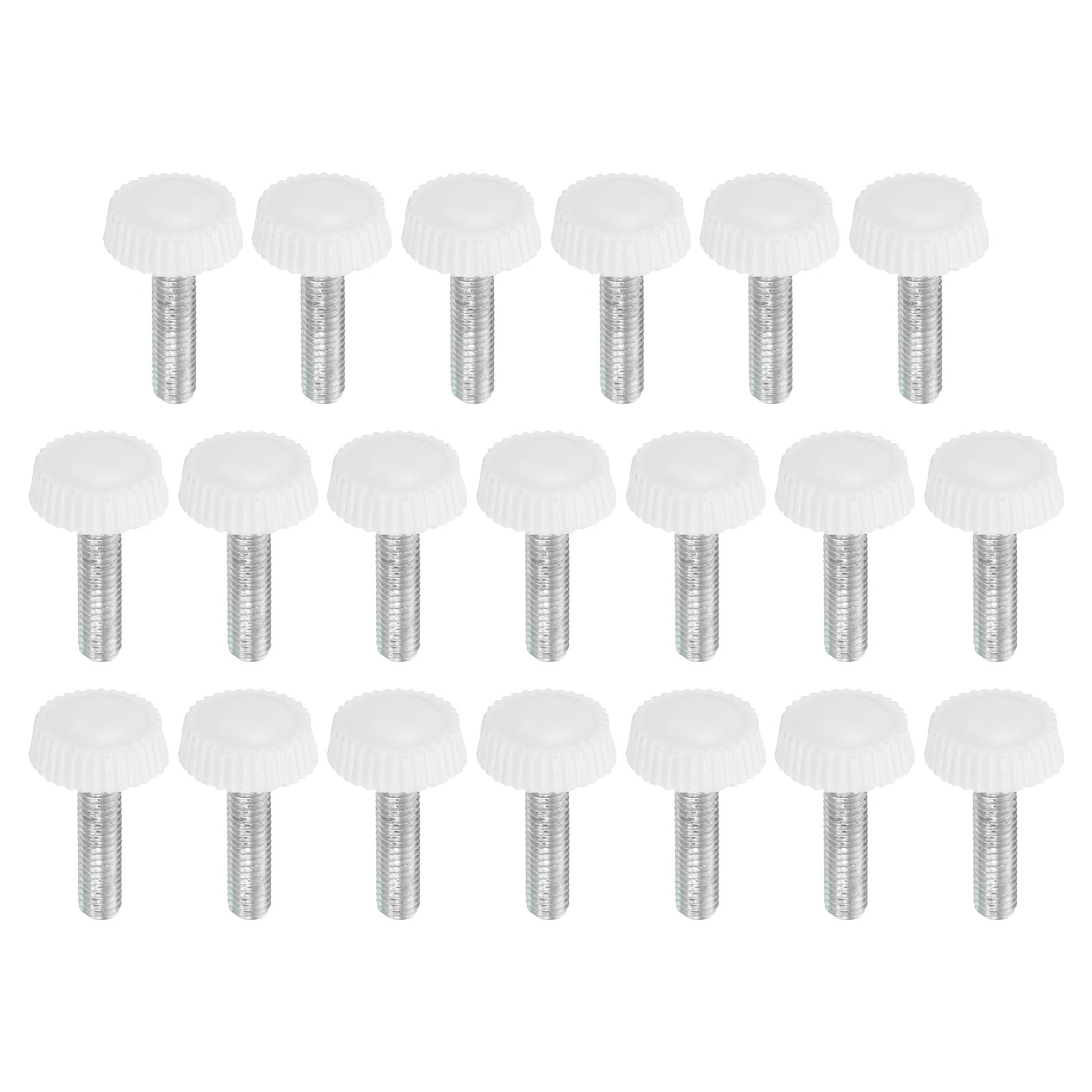 Uxcell M5x20mm Knurled Thumb Screws Clamping Screws Knobs Grip Bolts Fasteners for Furniture ...