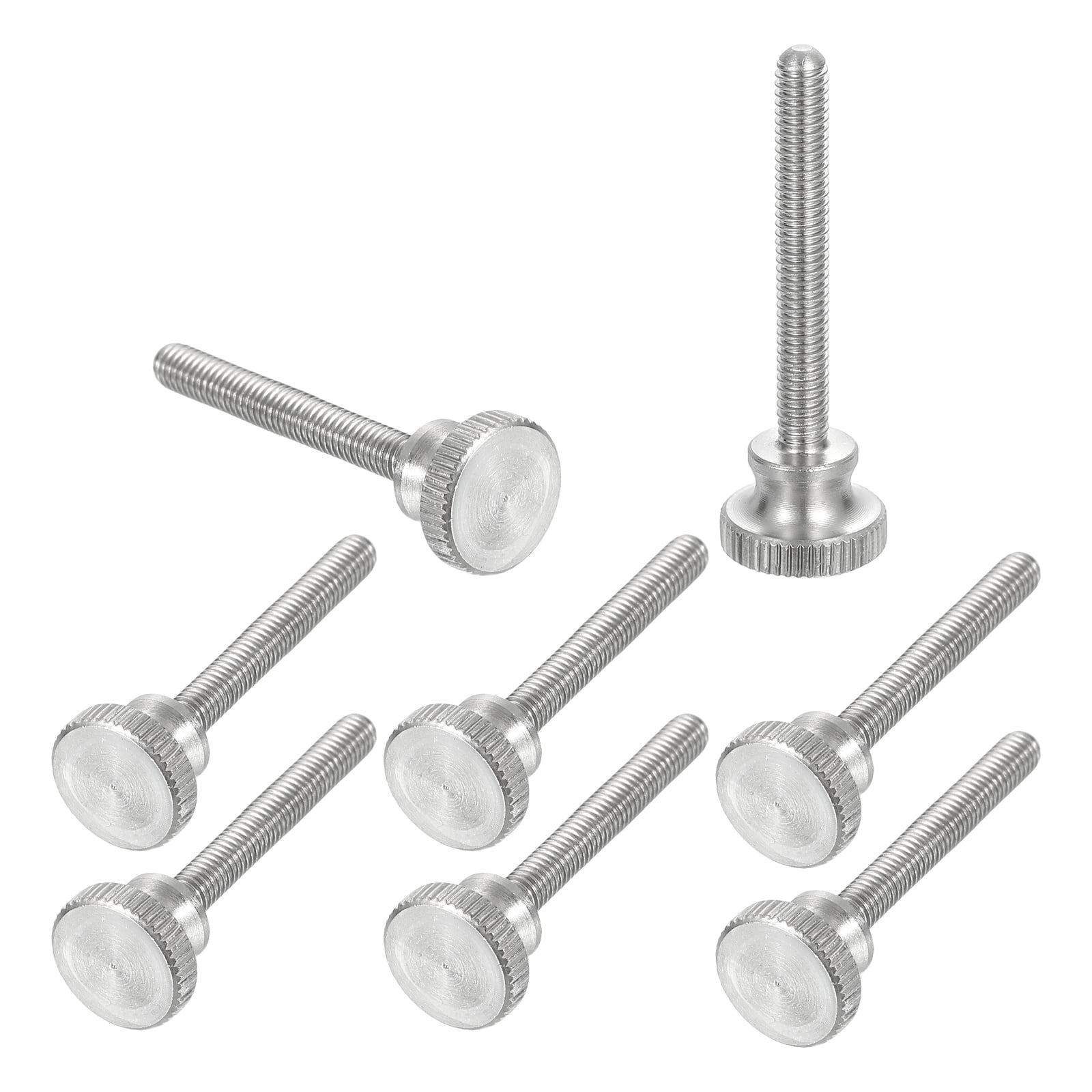 Uxcell M5x30mm Knurled Thumb Screws, 304 Stainless Steel Diamond Head Thumb Screws Metric ...