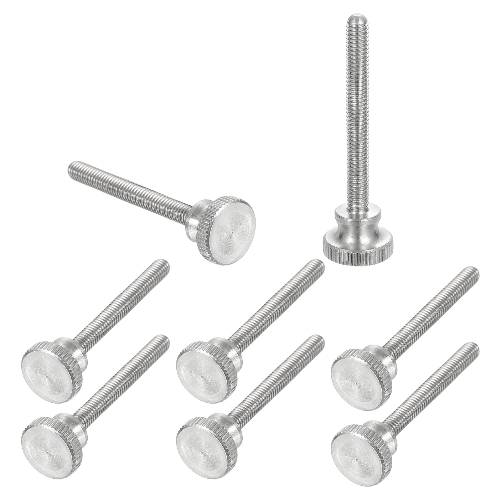 Uxcell M5x35mm Knurled Thumb Screws, 304 Stainless Steel Diamond Head ...