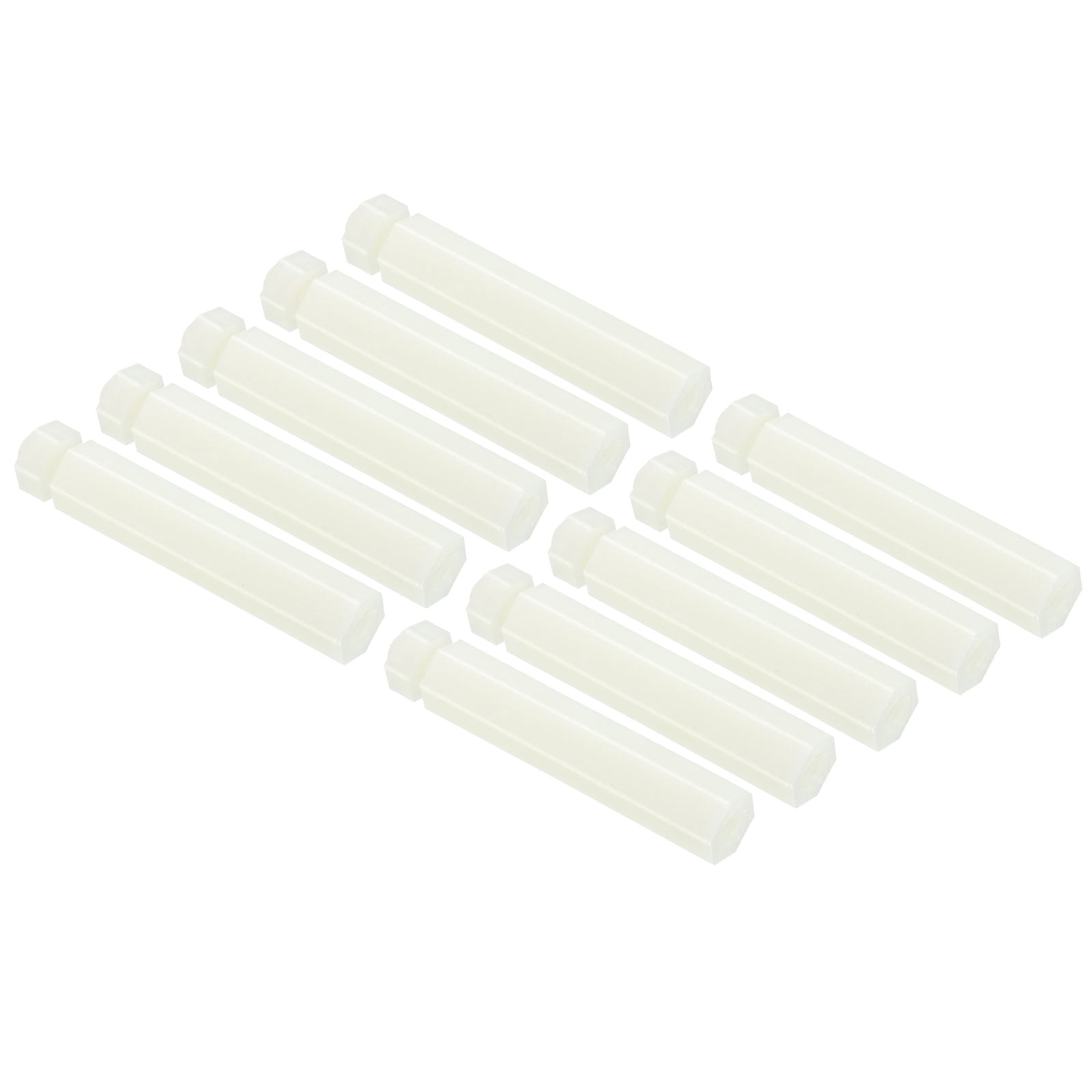 Uxcell M5x45+7mm Nylon Hex Spacer Standoffs PCB Standoff Screws Nuts ...