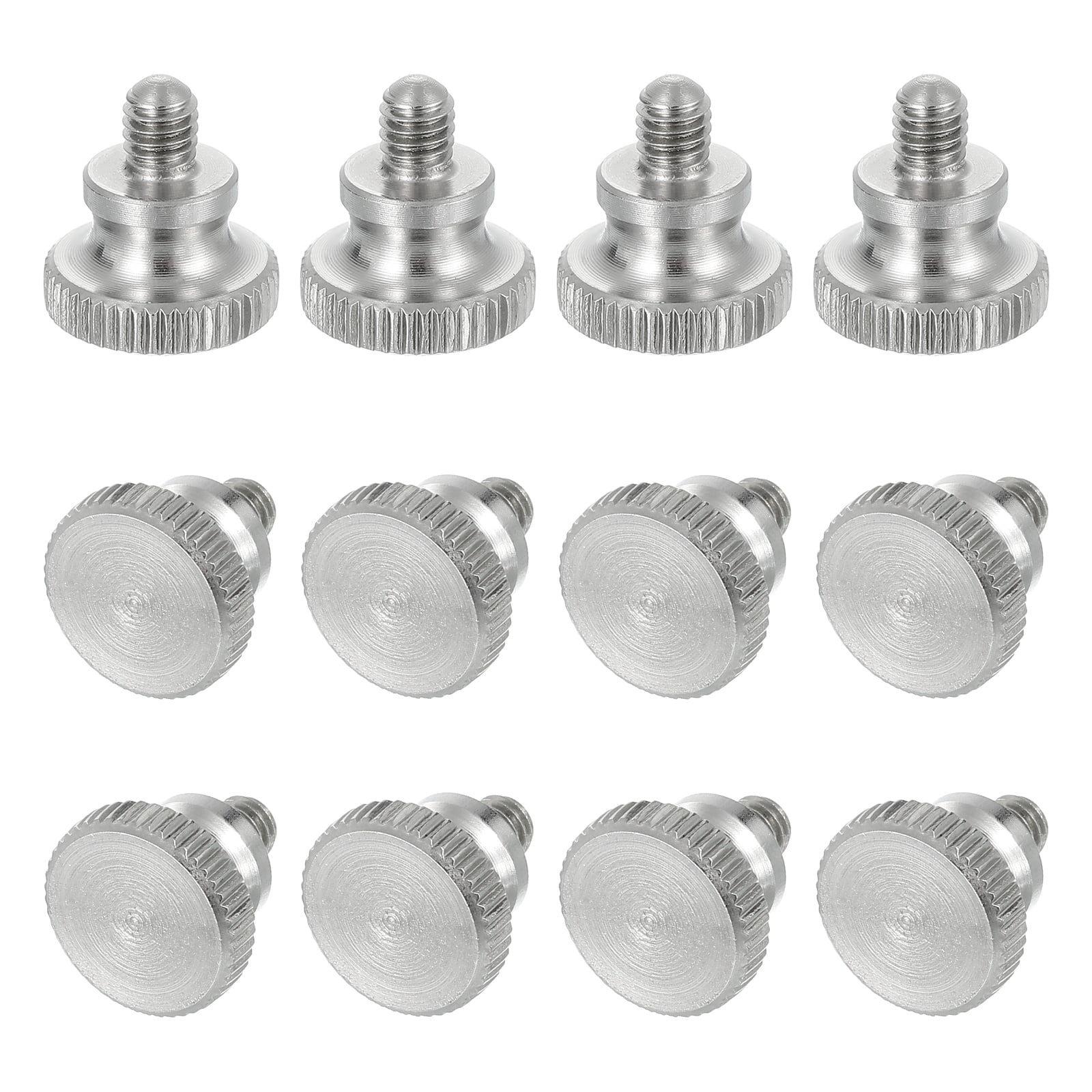 Uxcell M5x6mm Knurled Thumb Screws, 304 Stainless Steel Diamond Head ...