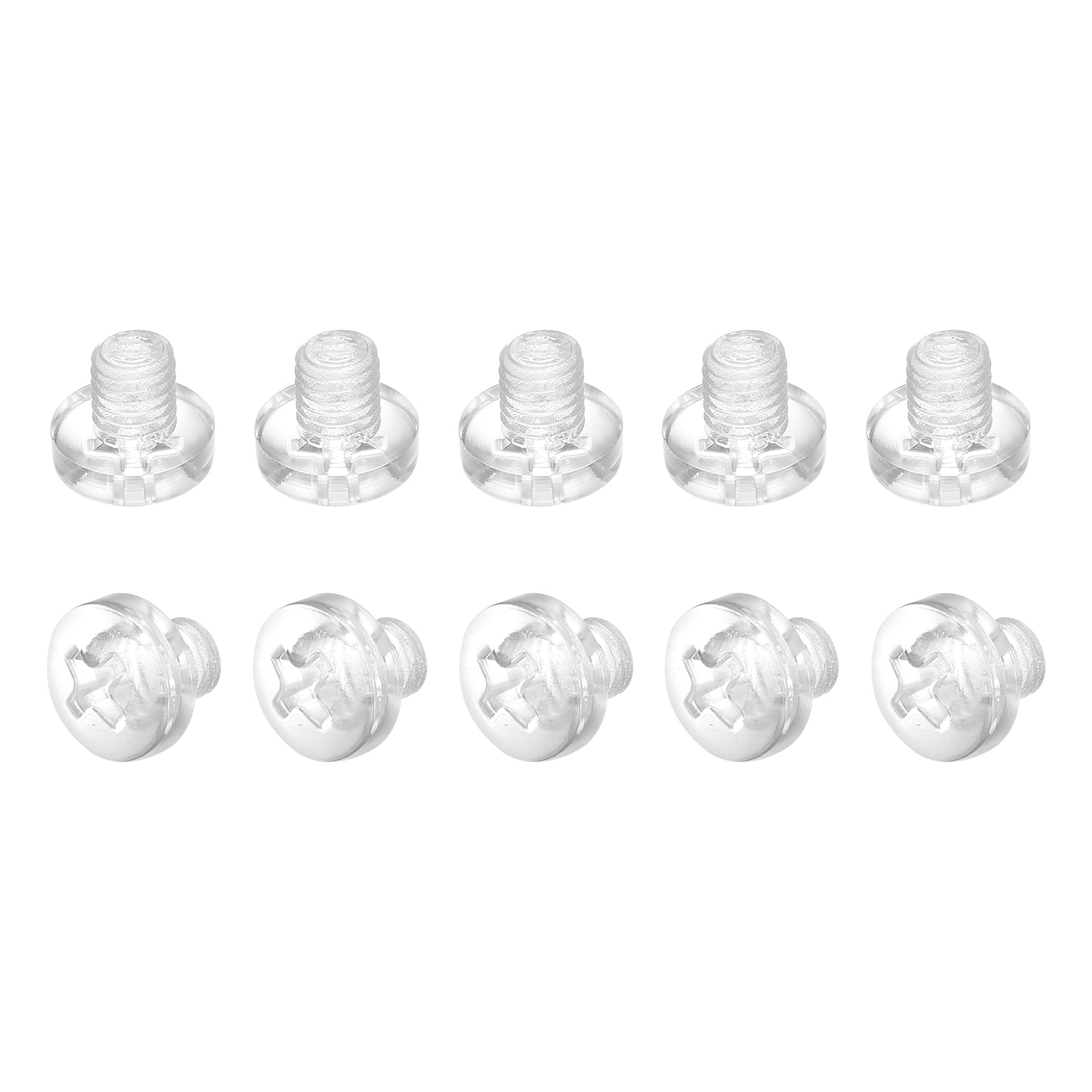 Uxcell M5x6mm Plastic Phillips Bolts PC Pan Head Machine Screws ...