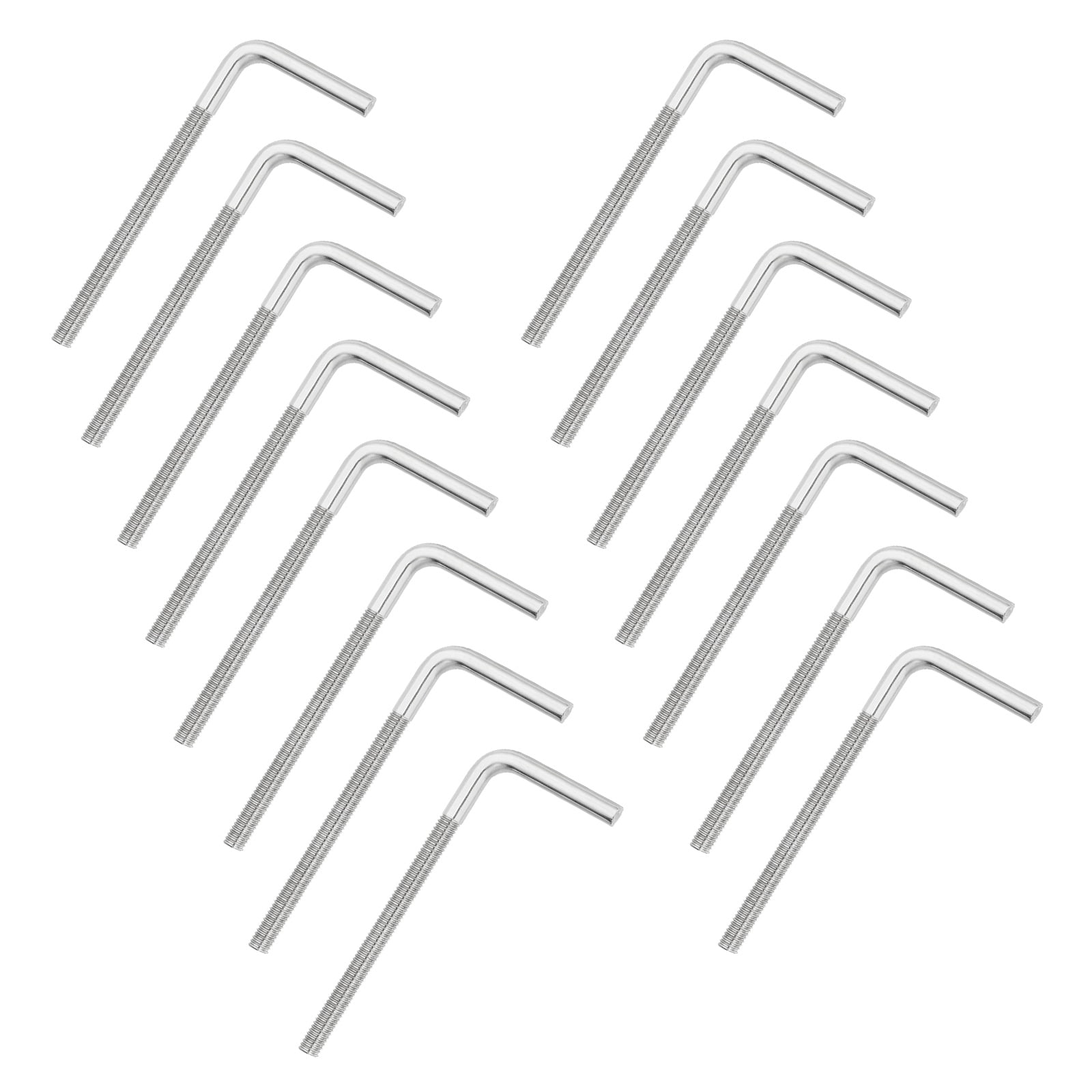 Uxcell M5x80mm 7/L-Shaped Right Angle Bolt Screw, 304 Stainless Steel L ...
